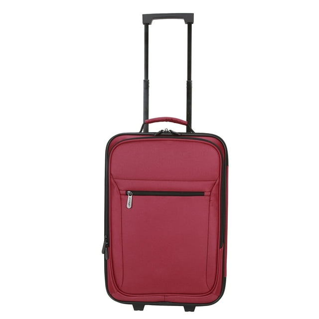 Protege 18" Softside Polyester Pilot Case Carry-on Luggage, Merlot ...
