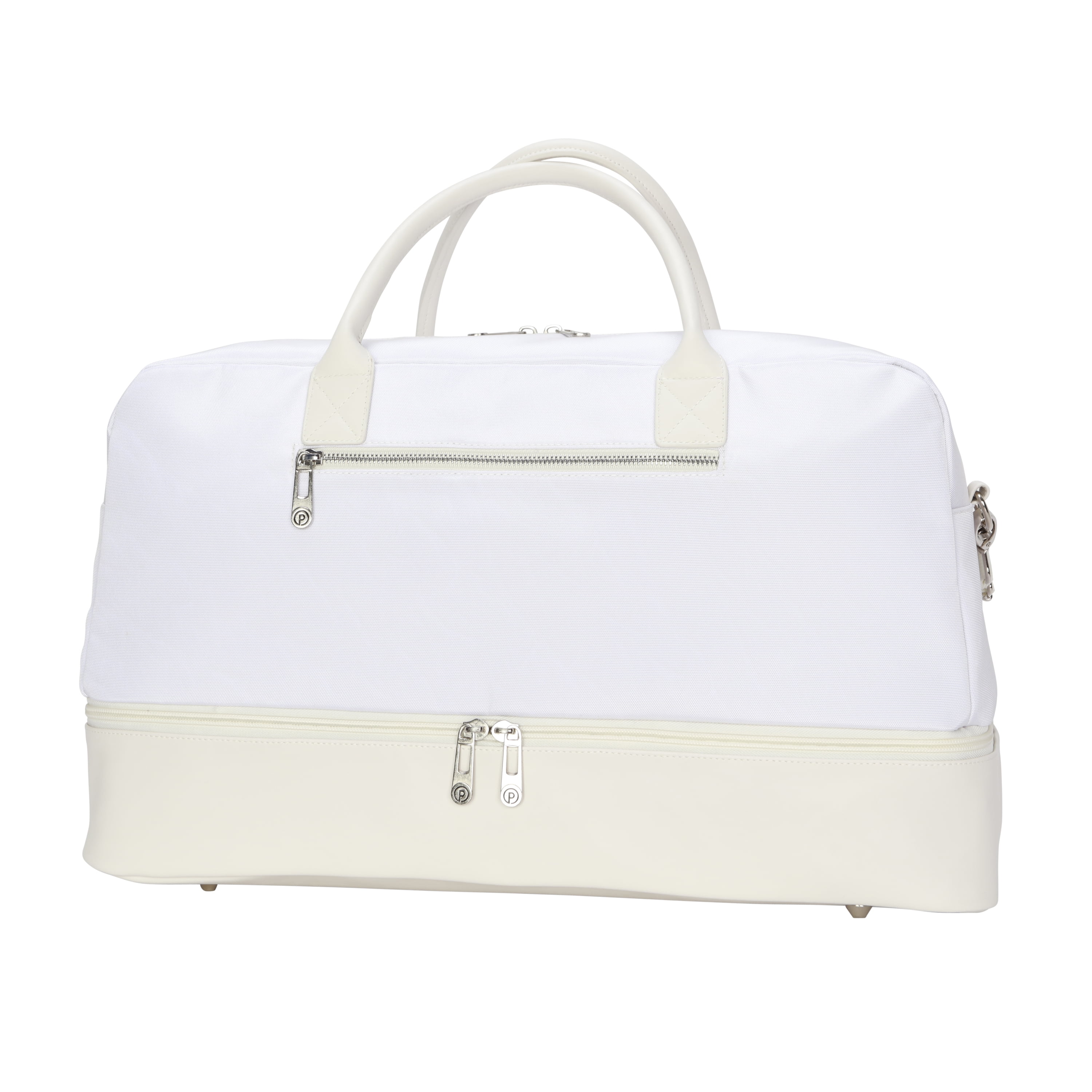 Protege 20 in Drop-Bottom Weekender Duffel Bag for Travel, White ...