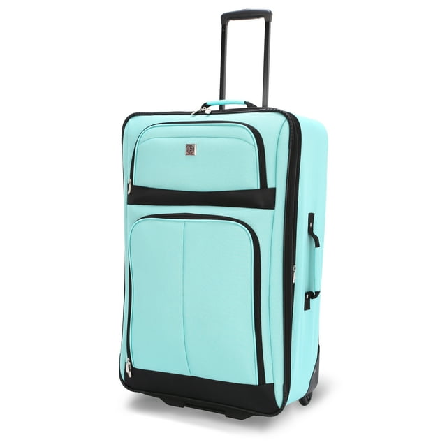 Protege 28" Regency Checked 2-Wheel Upright Luggage, Aqua (Walmart ...
