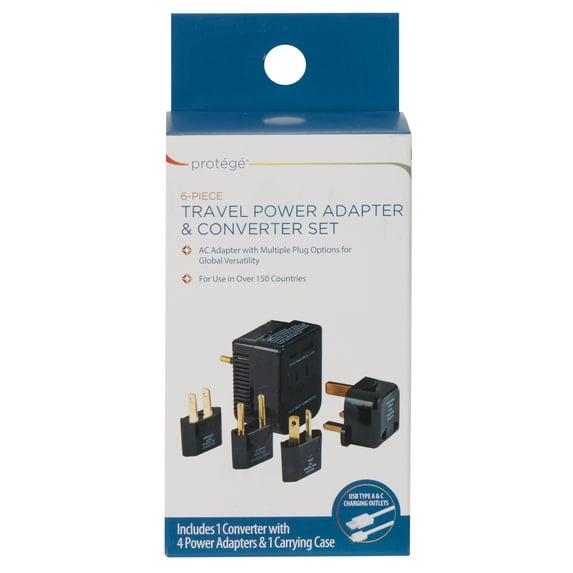 Free Shipping! Protege Travel Power Adapter and Converter Set for 150 ...