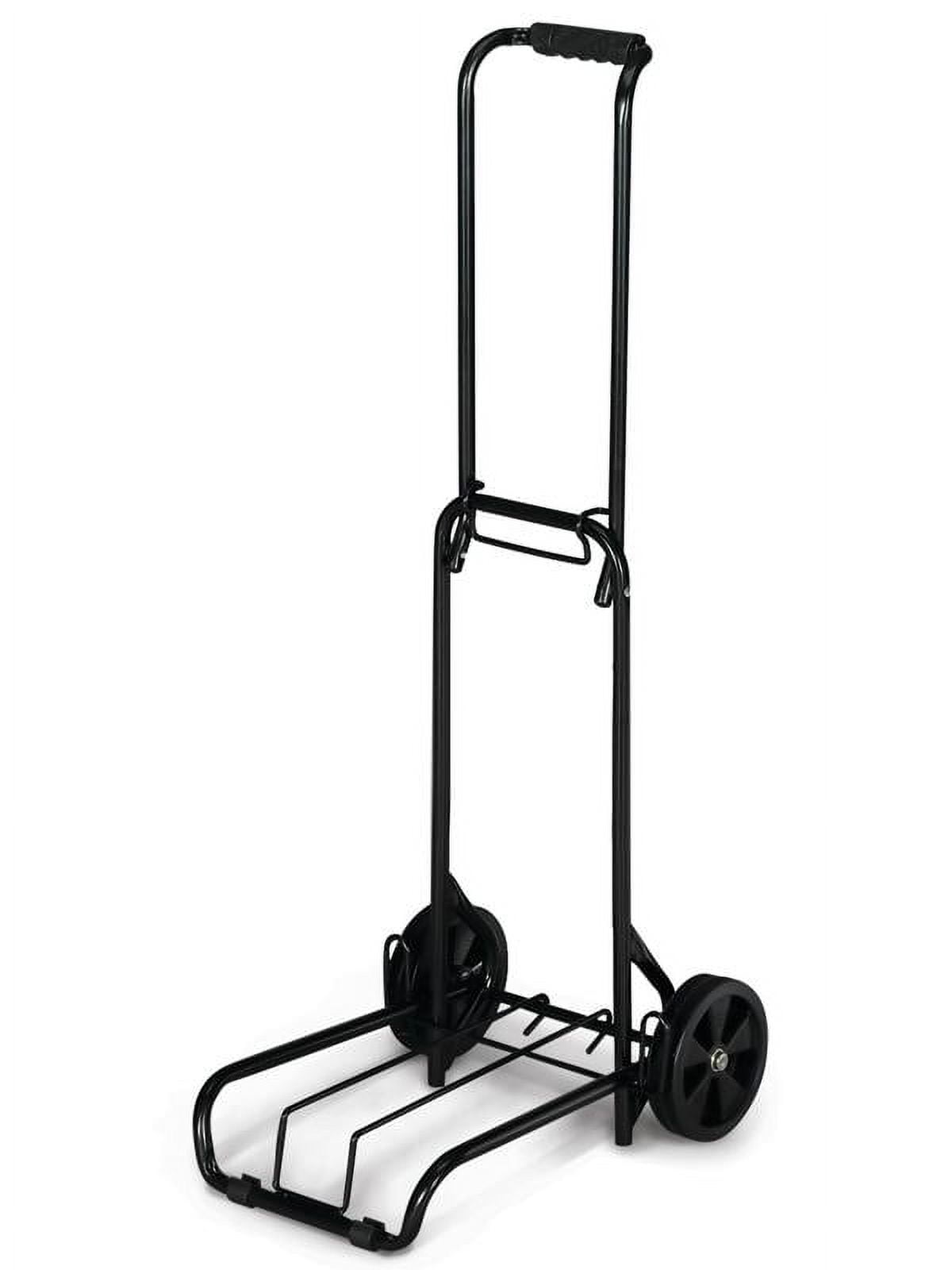 Protege Metal Folding Luggage Cart, Black, 39" x 13" (15" Platform ...