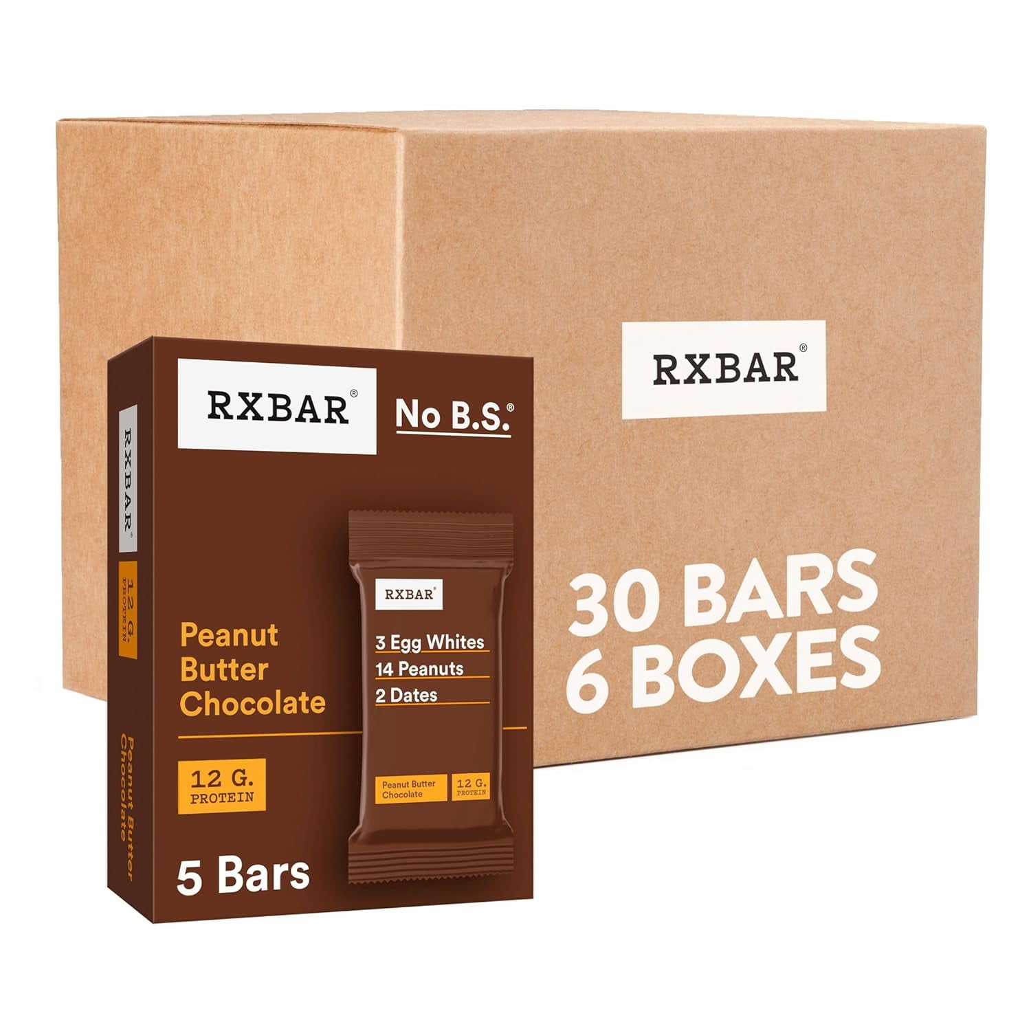 Protein Bars, 12g Protein, Gluten Free Snacks, Peanut Butter Chocolate ...
