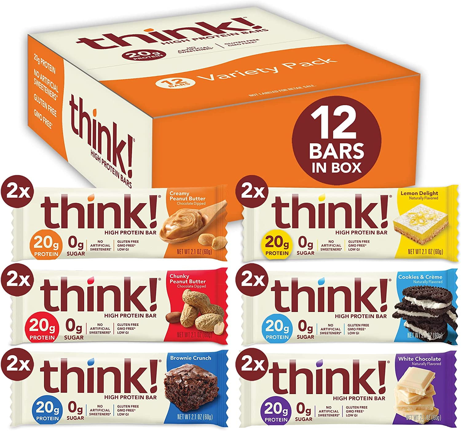 Protein Bars, High Protein Snacks, Gluten Free, Low Sugar Energy Bar ...