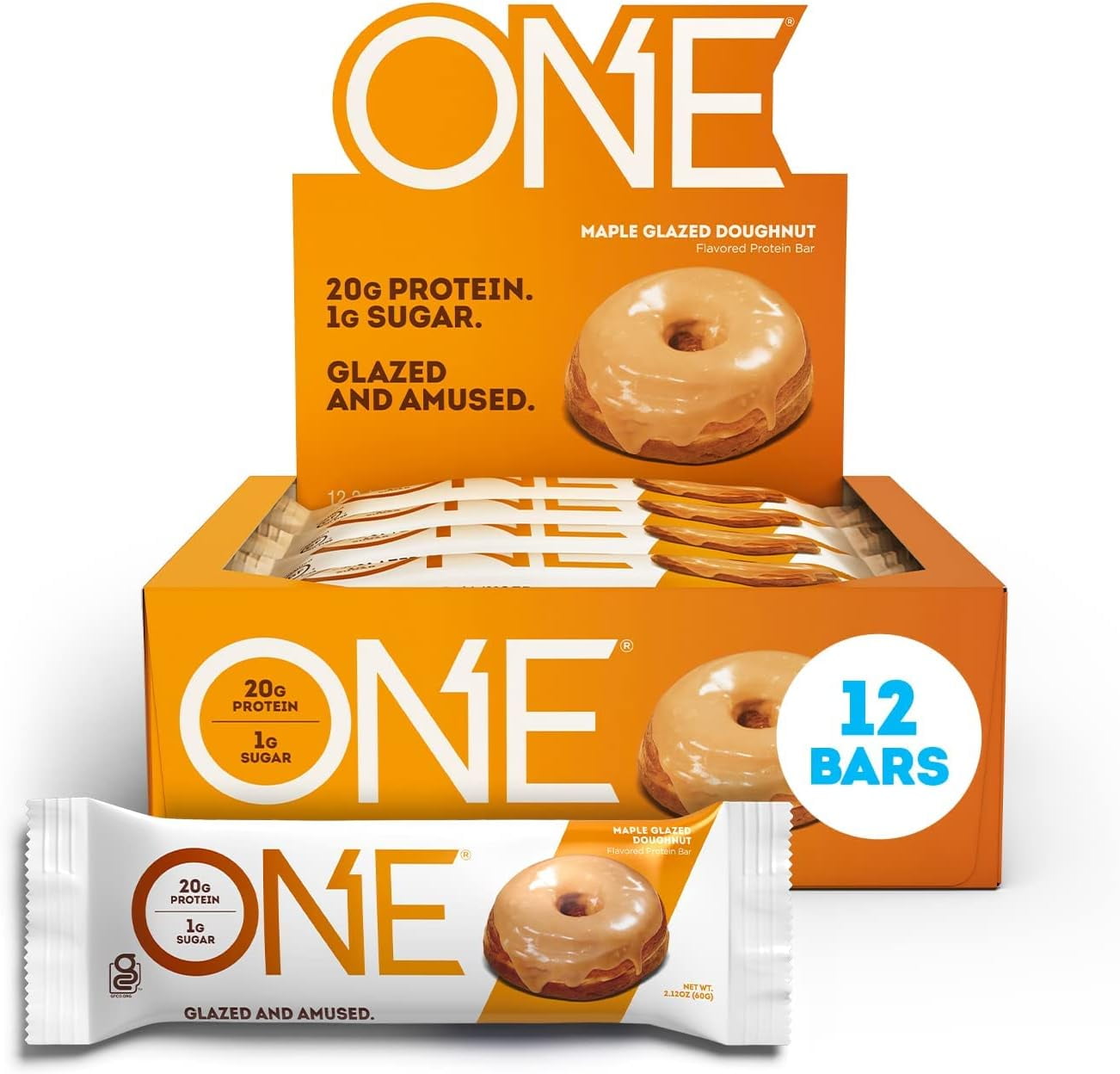Protein Bars, Maple Glazed Doughnut, Gluten-Free Protein Bar with 20g ...