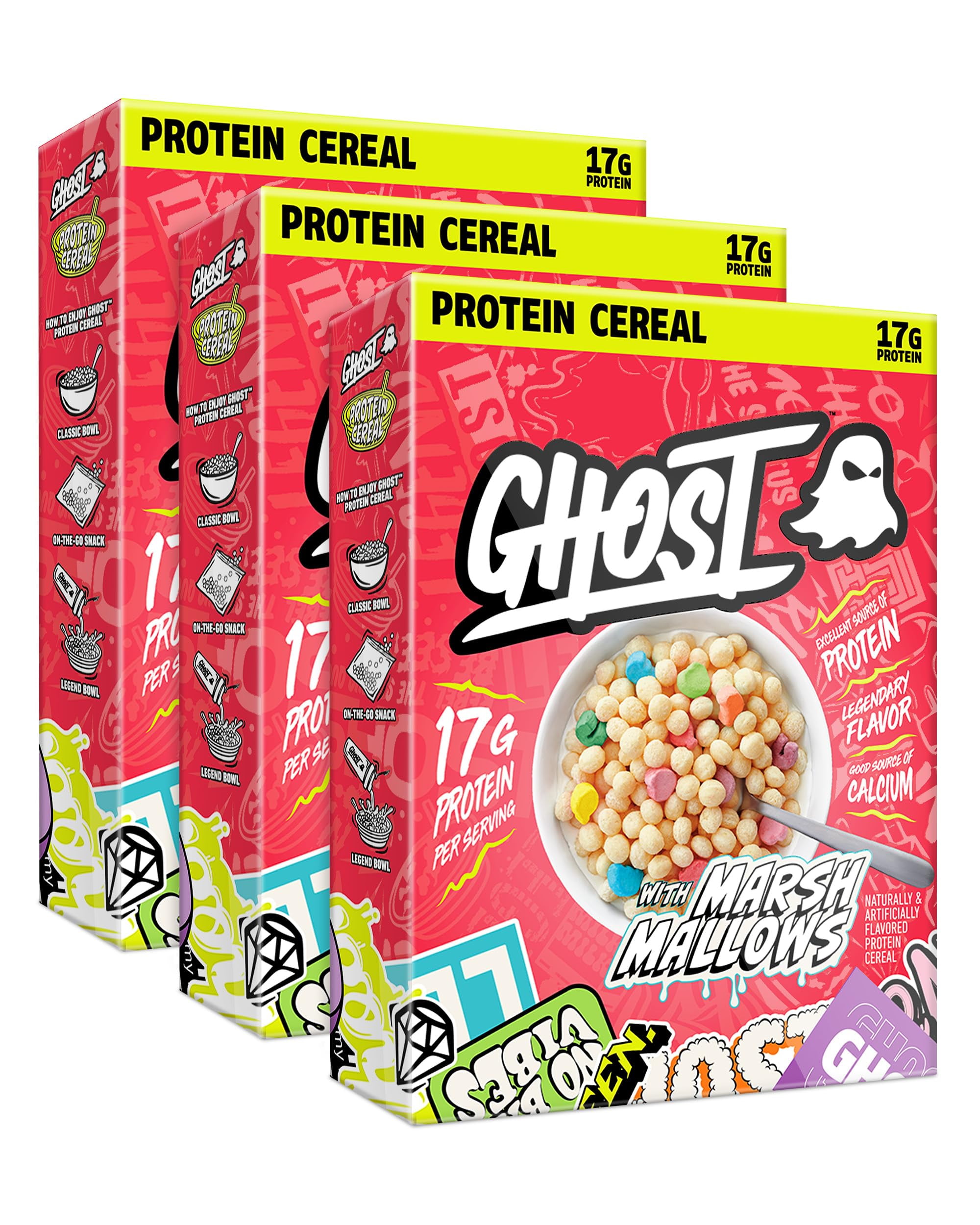 Protein Cereal, Marshmallows (3-Pack) - Contains Lucky Charms ...