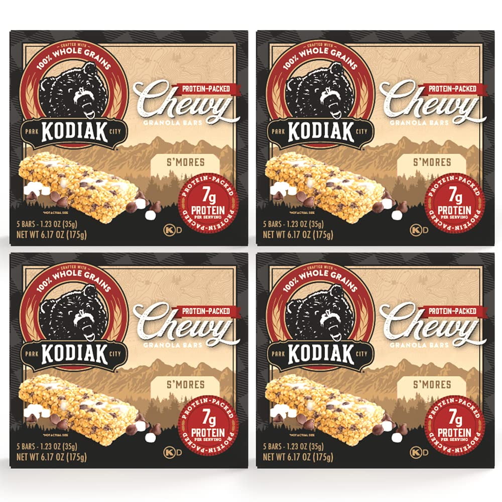 Protein Chewy Granola Bar, S'Mores, (Pack Of 4 Boxes) - Walmart.com
