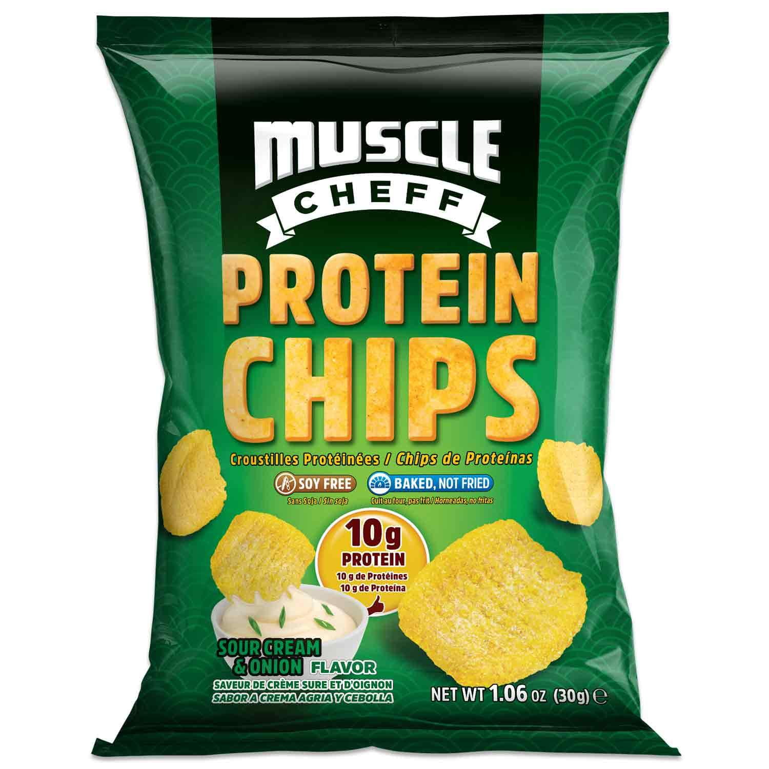 Protein Chips, Soy Free, Muscle Cheff, Fully Baked Pea Protein Chips ...