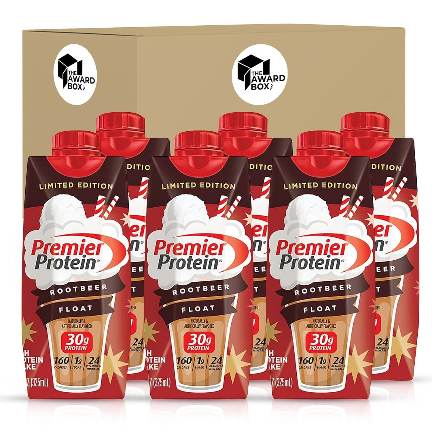 Premier High Protein Shakes Rootbeer in The Award Box Packaging 11 Fl ...