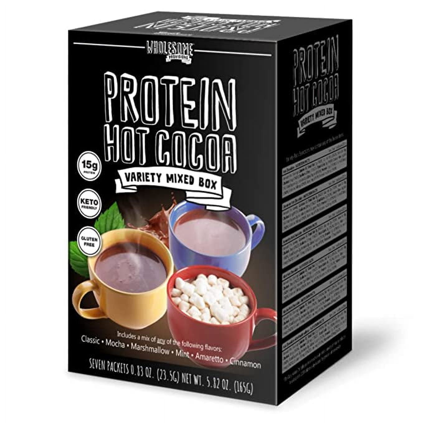 Protein Hot Chocolate, Keto Hot Chocolate Mix, Low Carb Hot Cocoa, 15g Protein, 2g Net Carbs ...