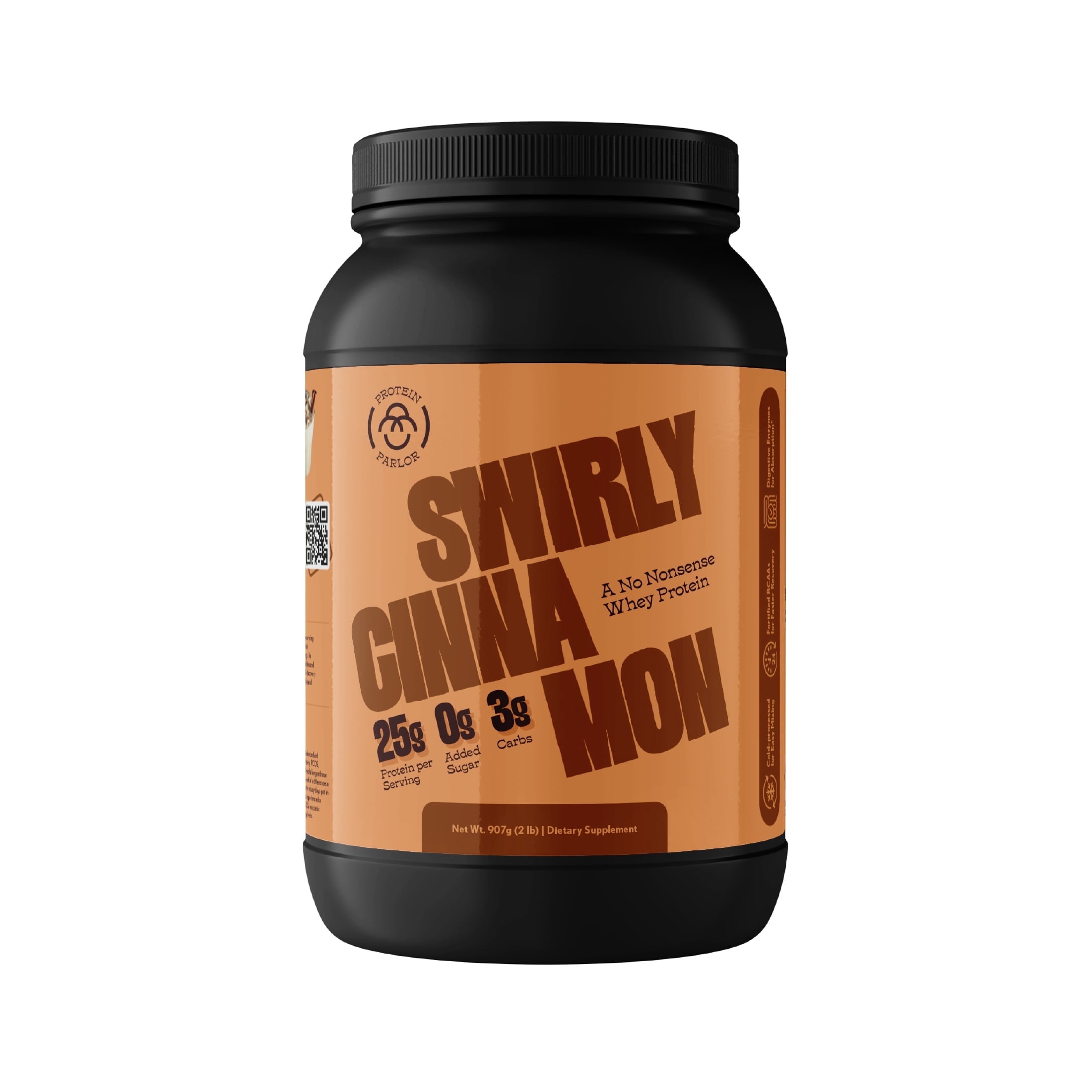 Protein Parlor Swirly Cinnamon Protein Supplement, 2 Pound - Walmart.com