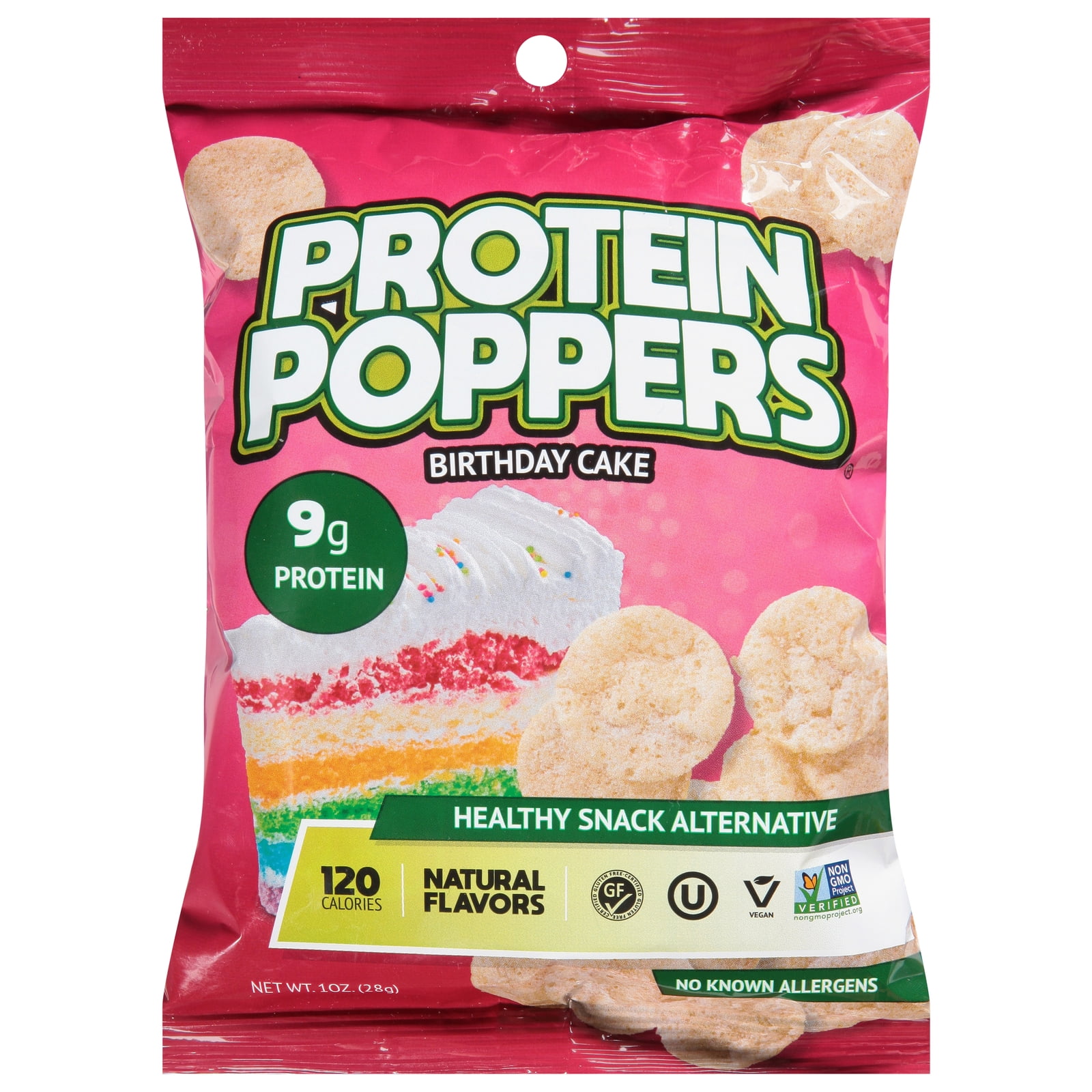 Protein Poppers Protein Birthday Cake 1 oz (Pack of 20) - Walmart.com