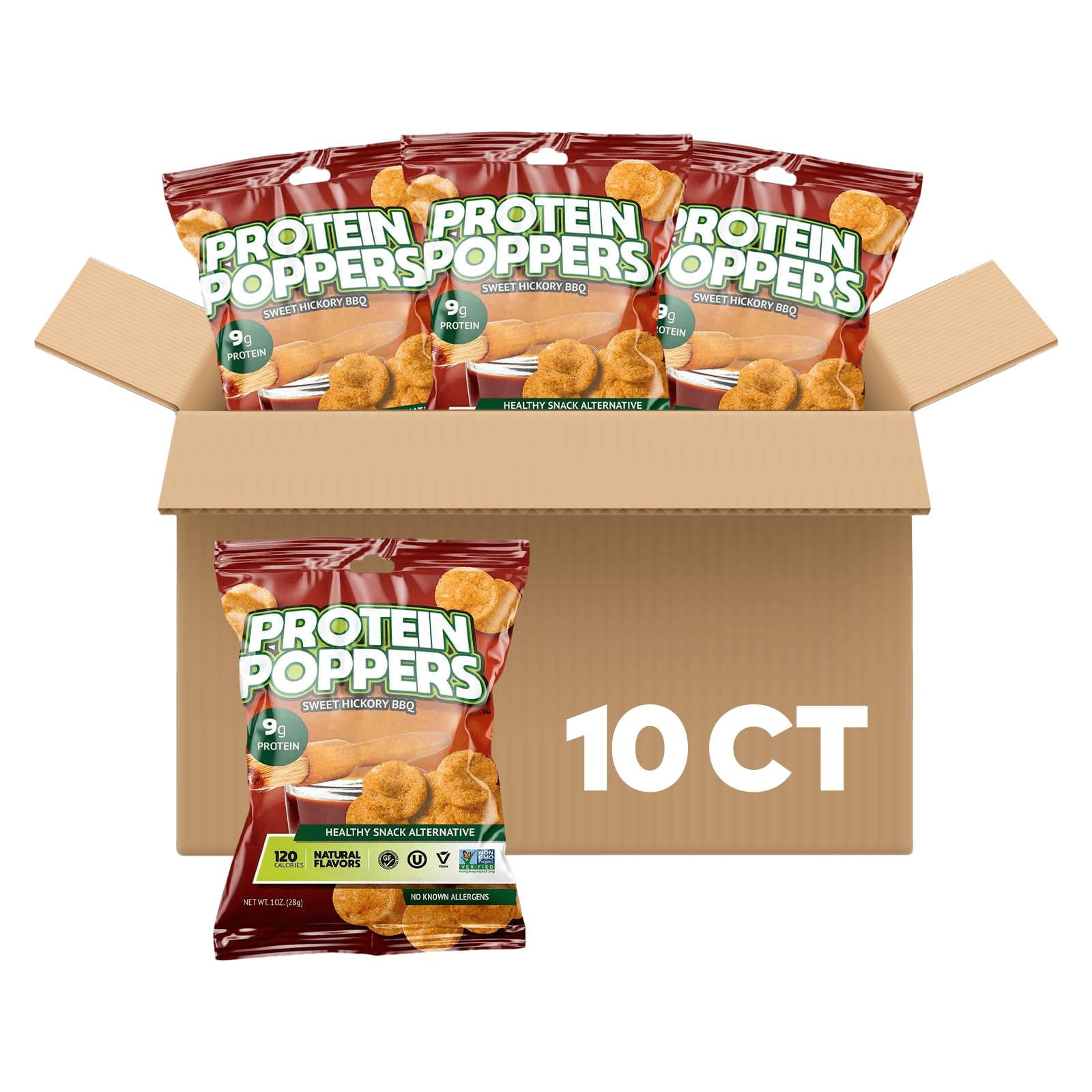 Protein Poppers Vegan Protein DPF11 Chips | High Protein Snacks Adults ...
