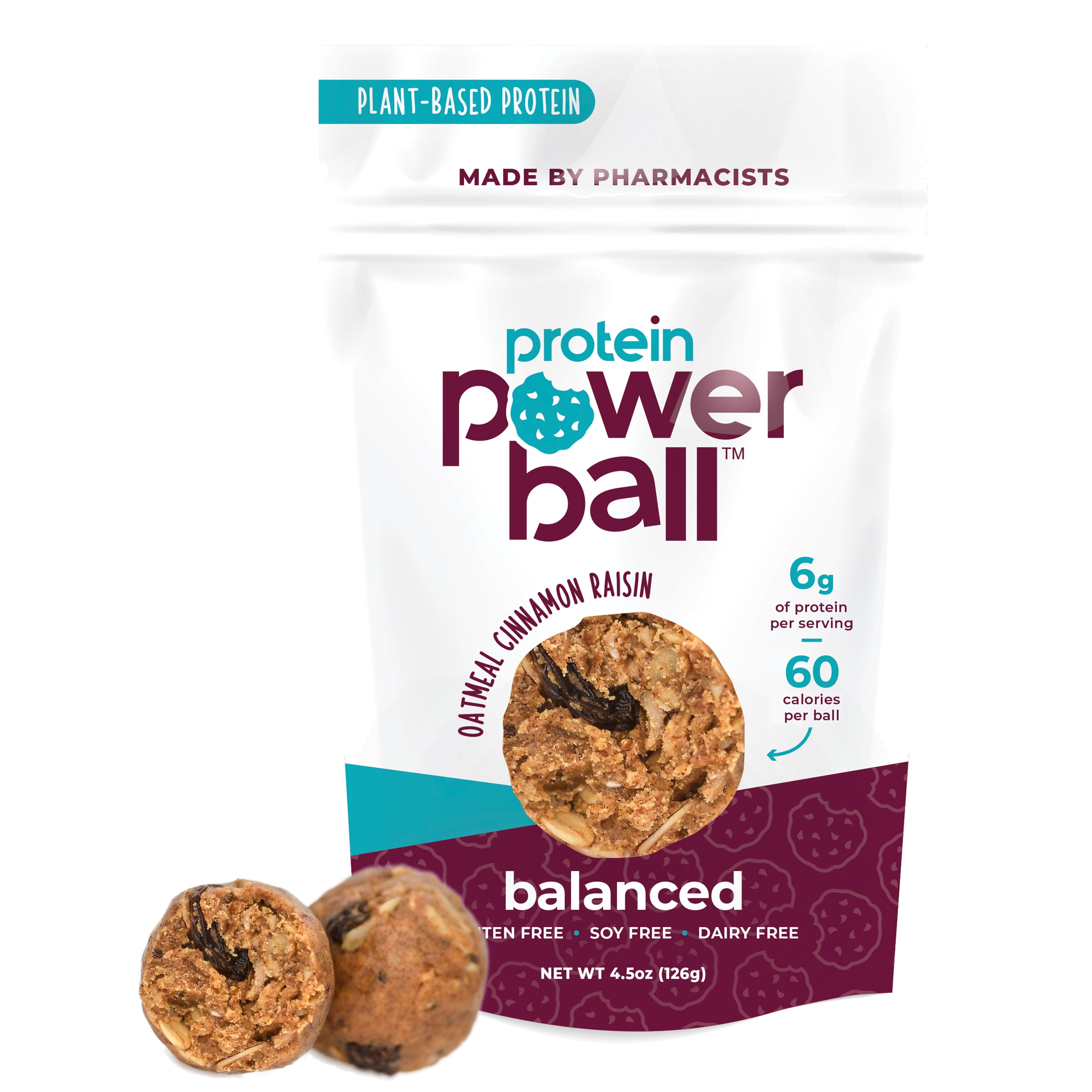 Protein Power Ball Healthy Snacks, Gluten Free, Dairy Free, Soy Free ...