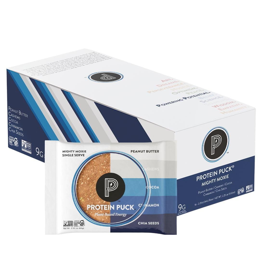 Protein Puck Plant Based AKF18 Bars | Snacks with Vegan Protein | 16 ...