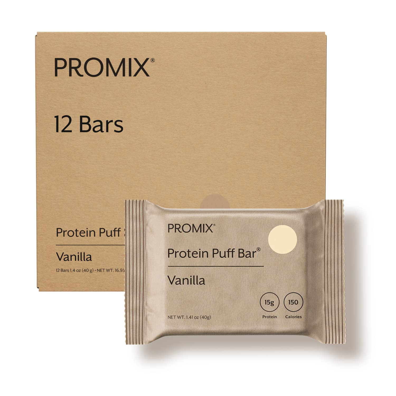Protein Puff Bars, 12-Pack - Madagascar Vanilla - Marshmallow Crispy ...
