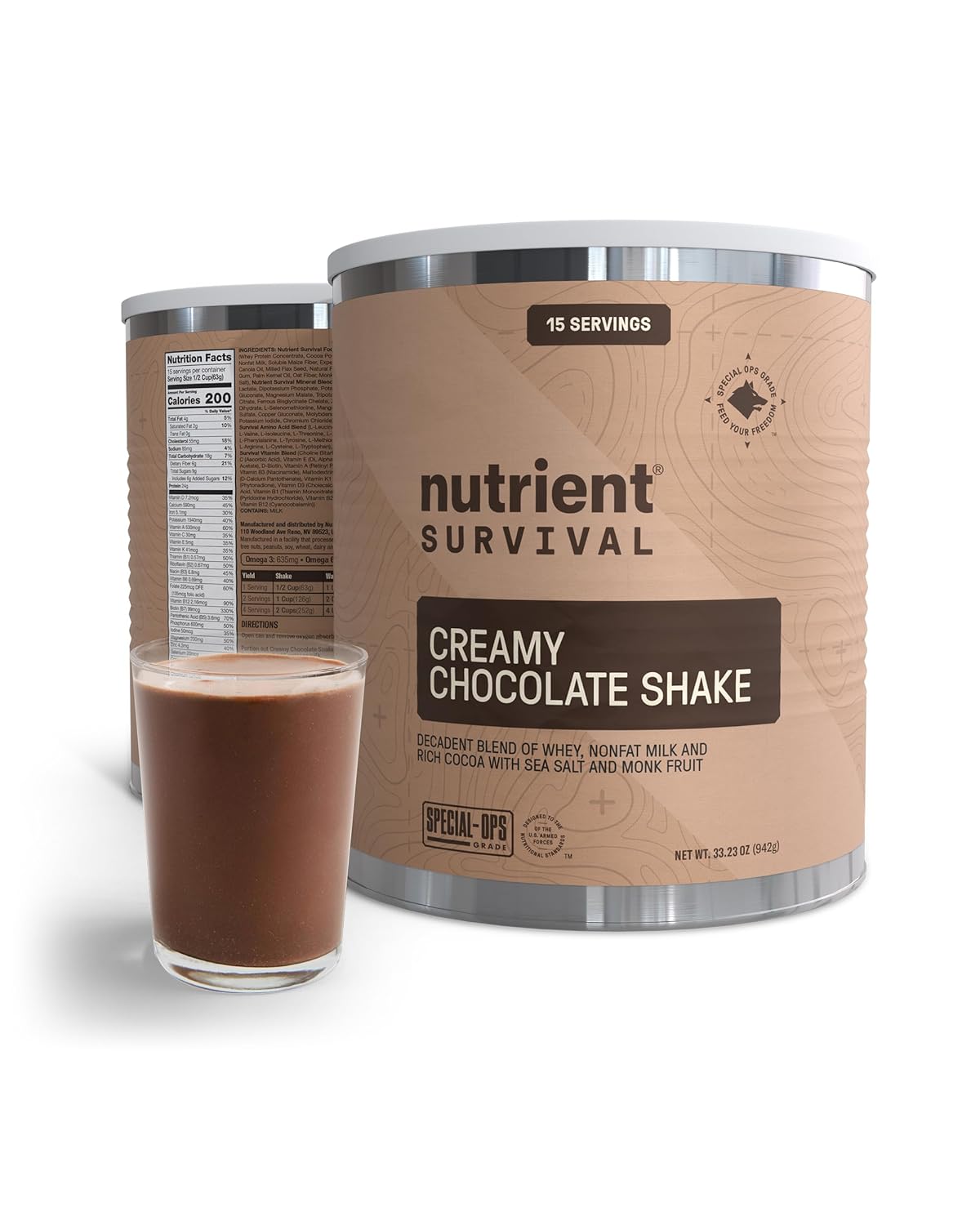Protein Shake, Creamy Chocolate, Whey Protein Powder, Freeze Dried ...