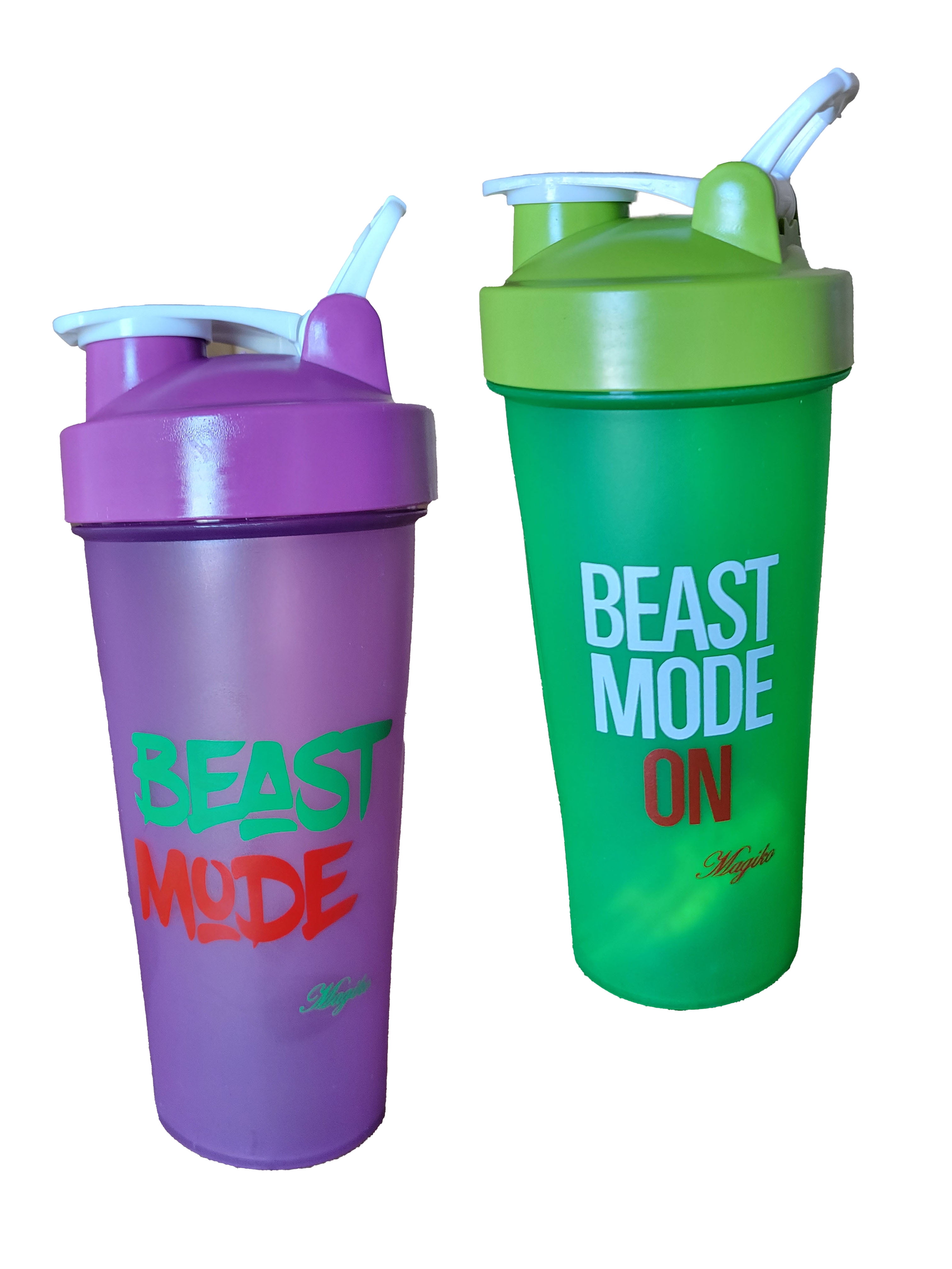 Protein Shaker 2 Pack Motivational Sports and Outdoor 28oz Nutrition ...