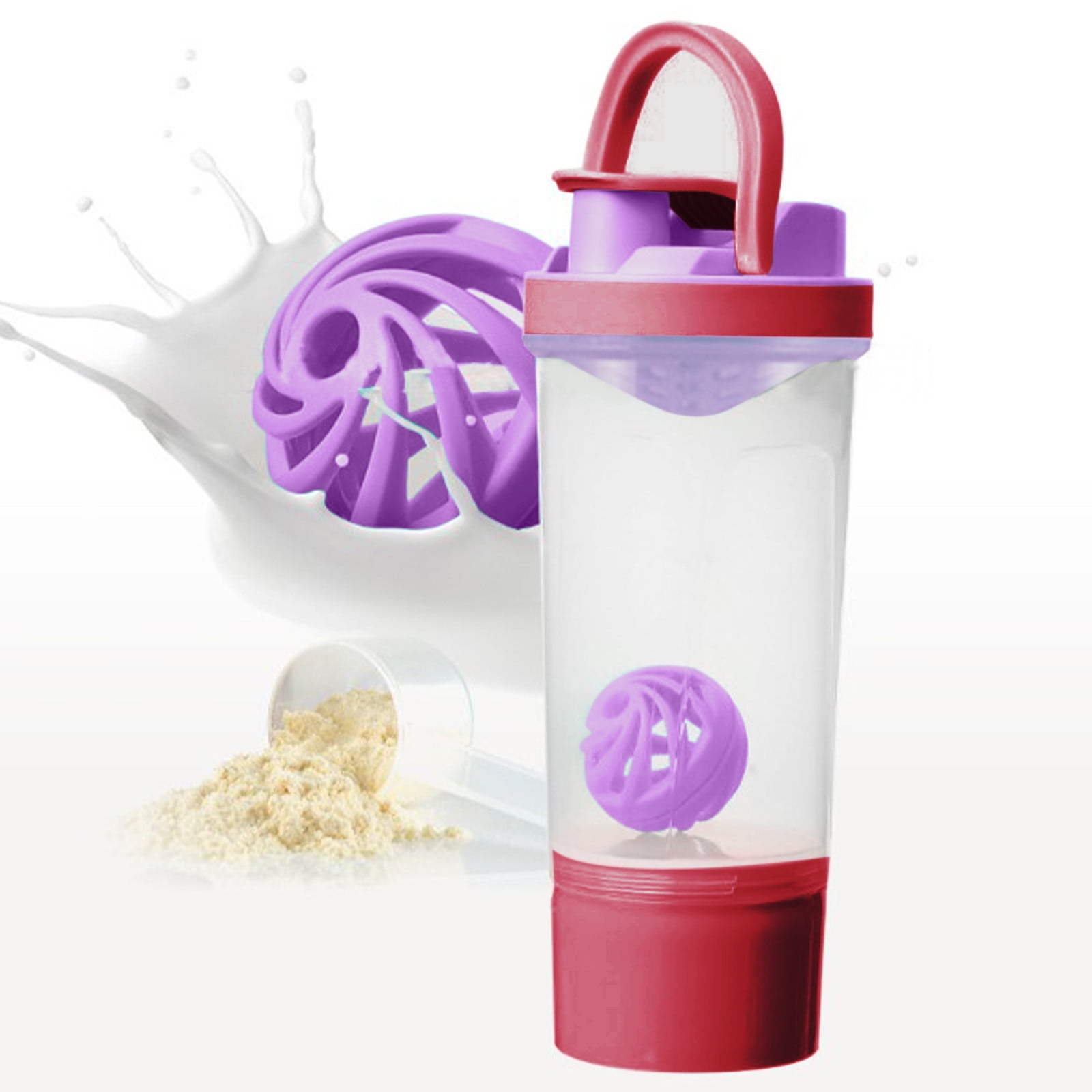 Protein Shaker Bottle,23.66 oz Portable Shaker Cup with Pill Organizer ...
