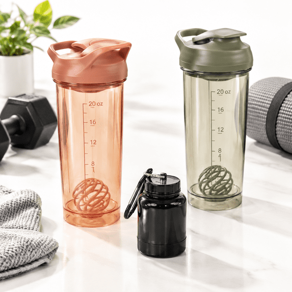 Protein Shaker Bottle 28oz Leak Proof Cup For Gym Portable Fitness ...