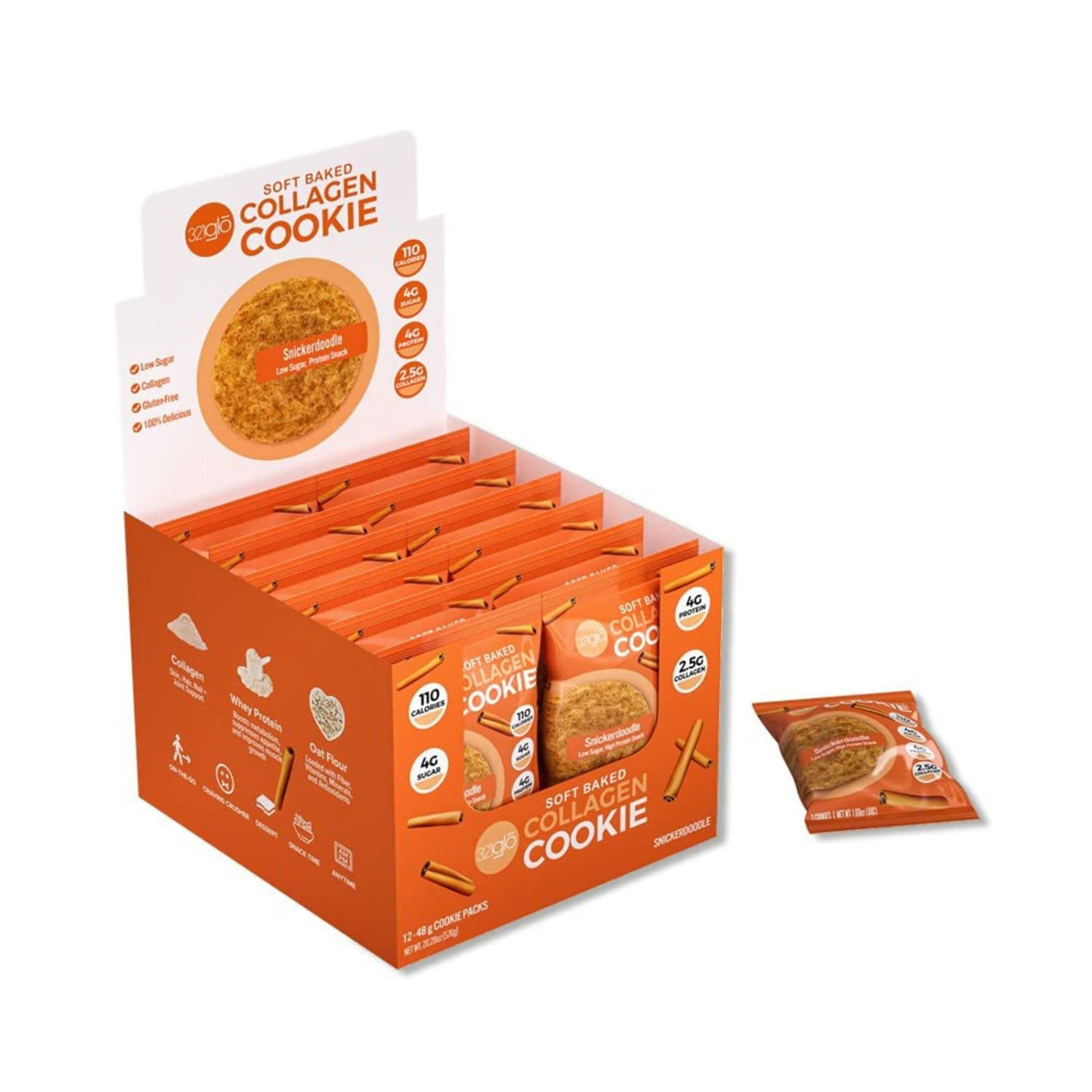 Protein+ Snickerdoodle Collagen Cookies - Walmart.com