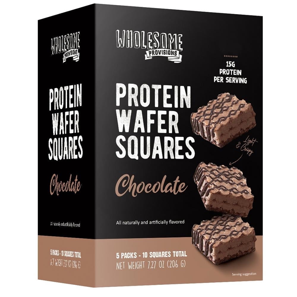 Protein Wafer Squares, 15g Protein, Lower Sugar, Light & Crispy Snack ...