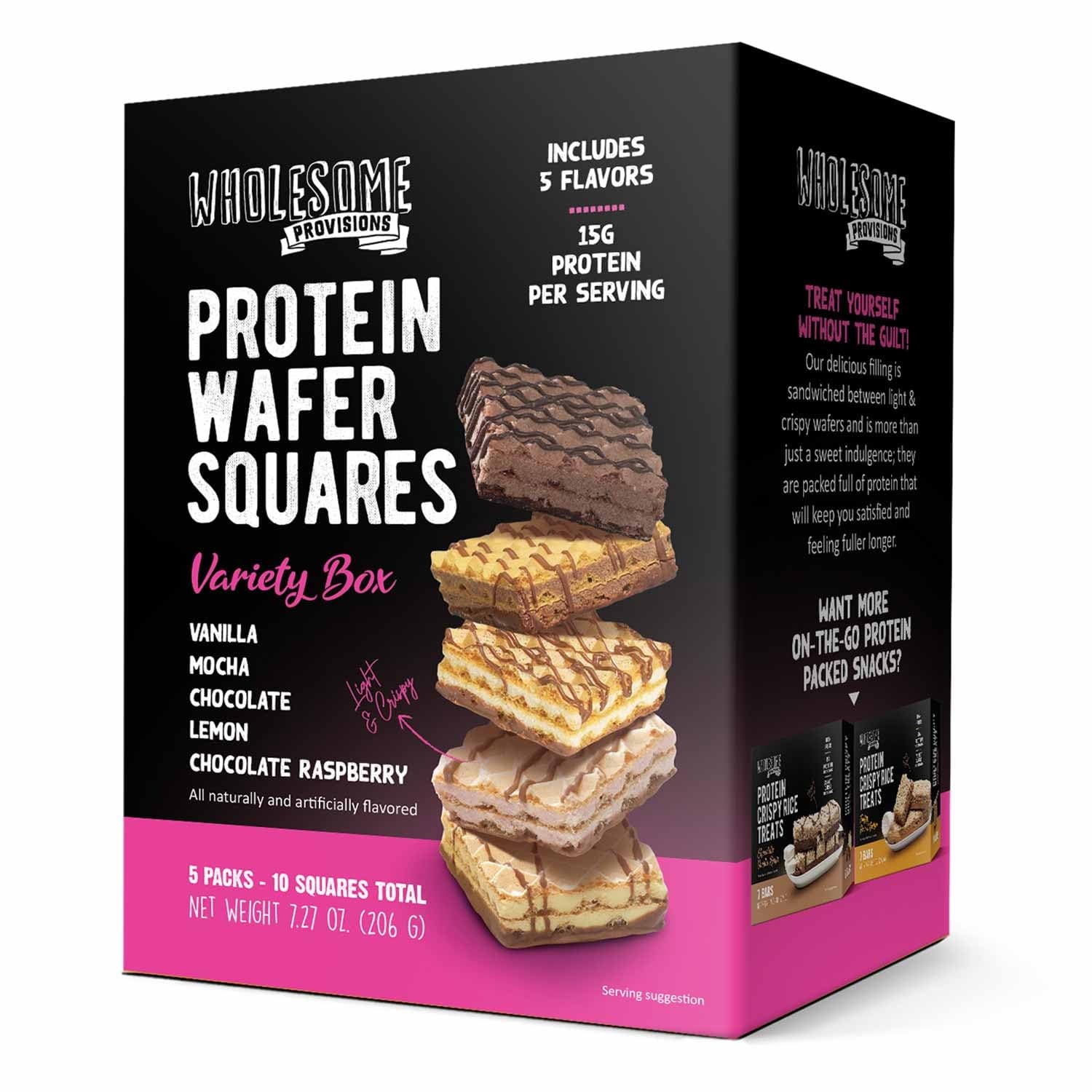Protein Wafer Squares, Value DPF11 Variety Pack, 15g Protein, Low in ...