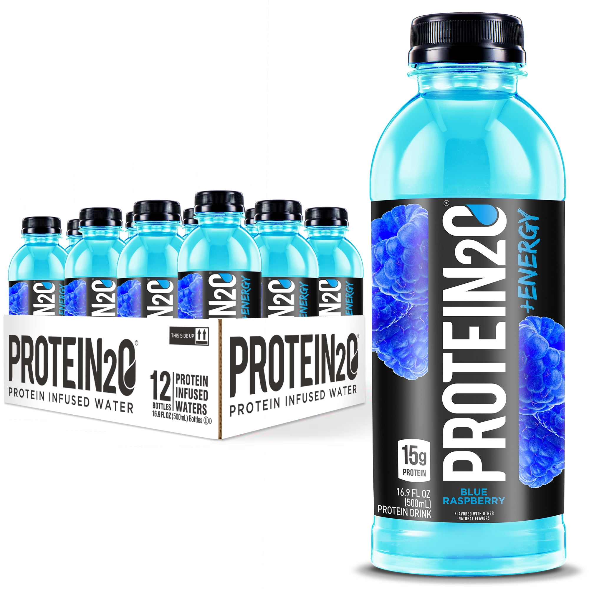 Protein2o 15g Whey Protein Infused Water Plus Energy, Blue Raspberry ...