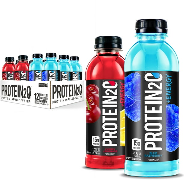 Protein2o 15g Whey Protein Infused Water Plus Energy Variety Pack, 16.9 ...