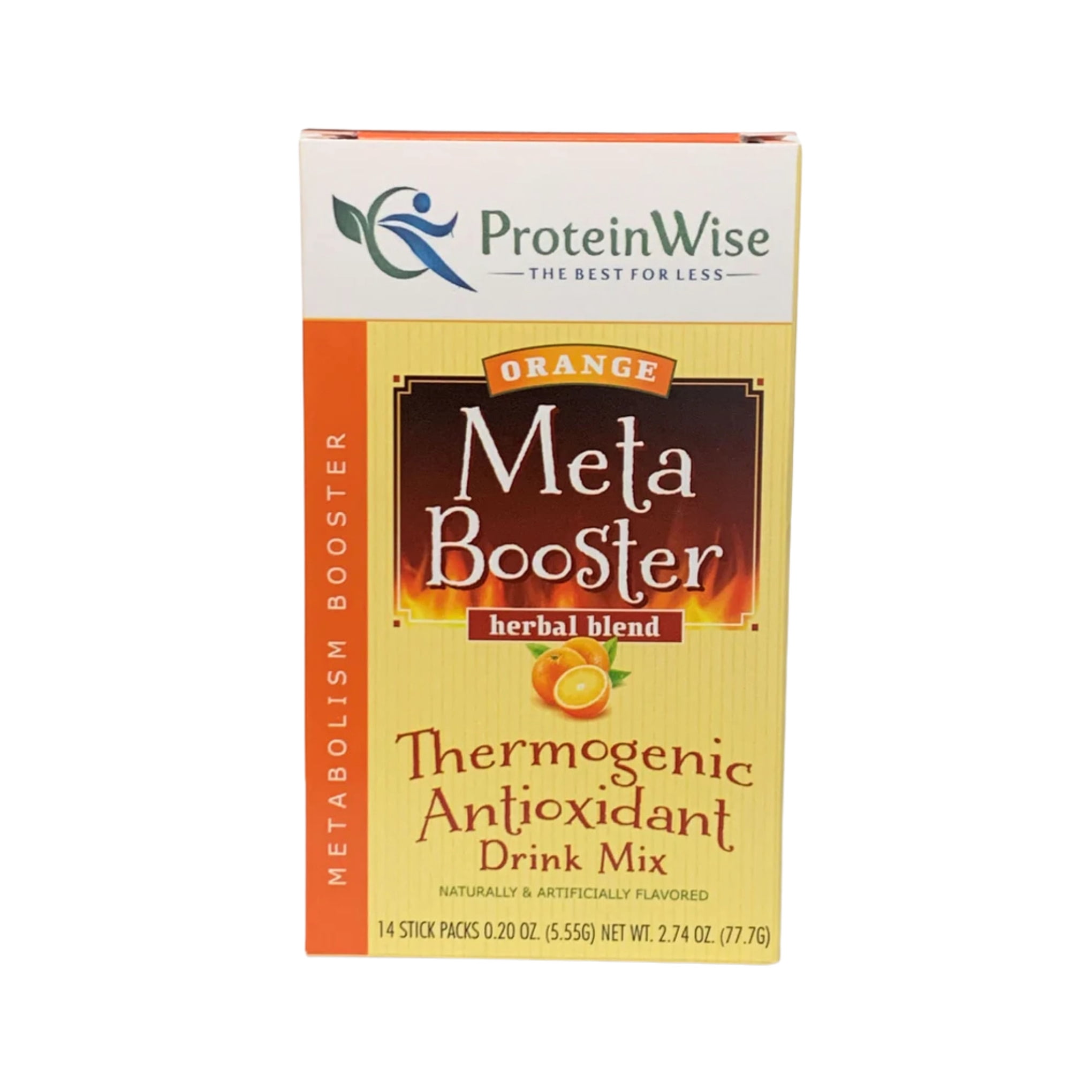 ProteinWise - Meta Booster Thermogenic Antioxidant Drink Mix - Orange ...