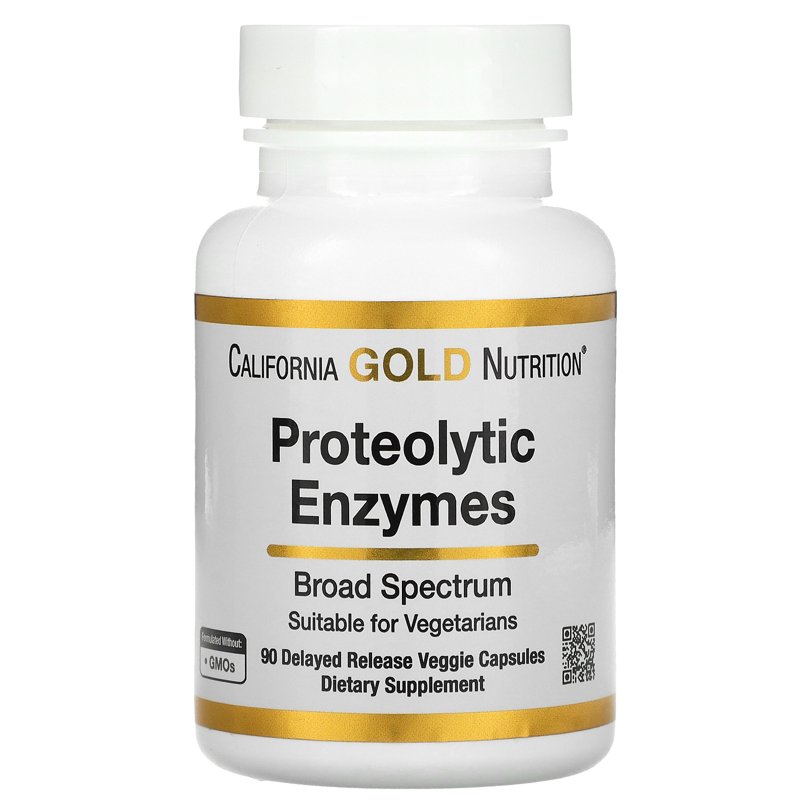 Proteolytic Enzymes, 90 Delayed Release Veggie Capsules, California ...