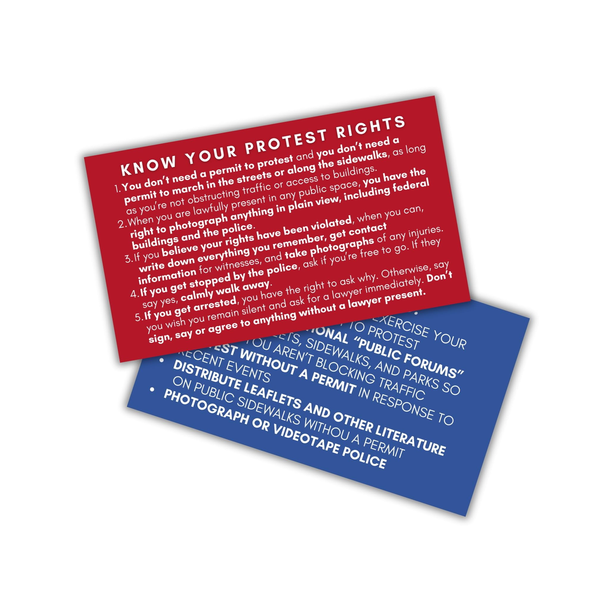 Protester Constitutional Rights Know Your Law 50pk 2x3.5 When ...