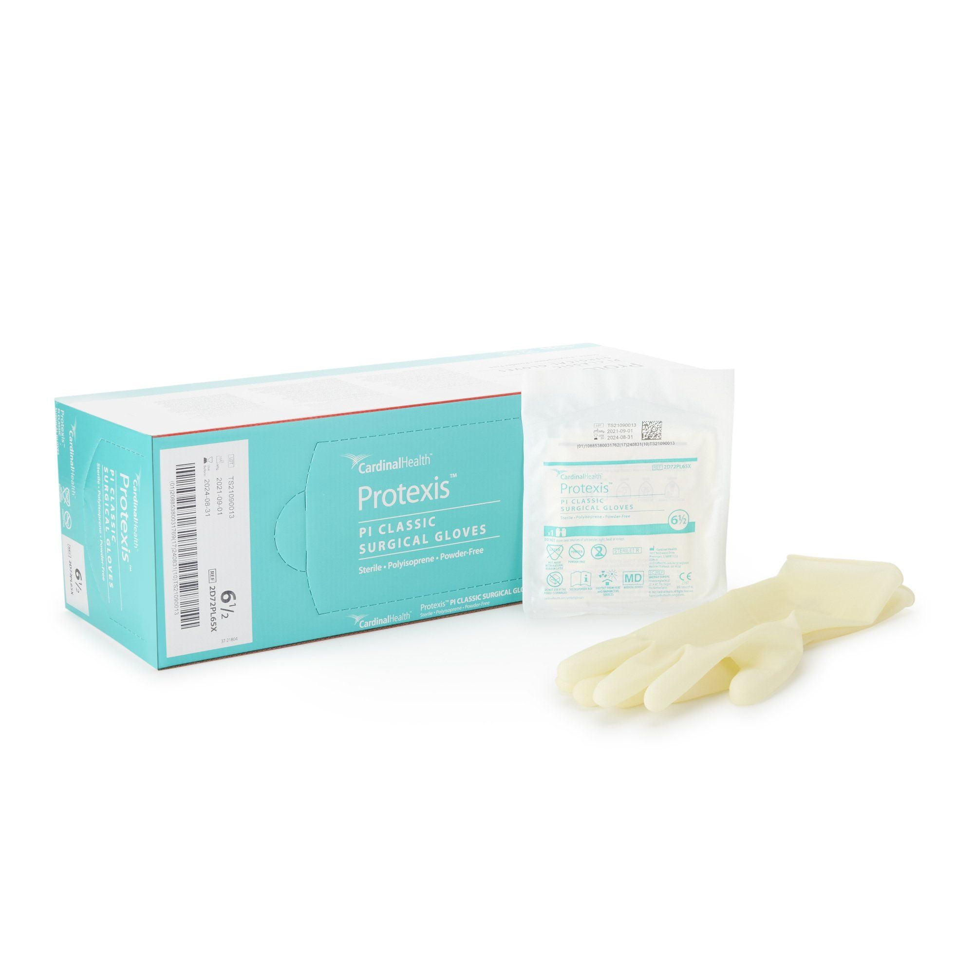 Protexis PI Classic Polyisoprene Surgical Glove, Size 6.5, Ivory (BX/50) - Walmart.com