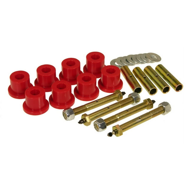 Prothane 87-96 Jeep YJ Front & Rear Main Spring Eye Bushings - Red Fits ...