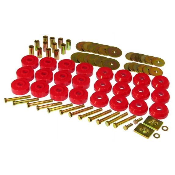 Prothane Chevy Conv Impala / Belair Body Mount Kit - Red - Walmart.com