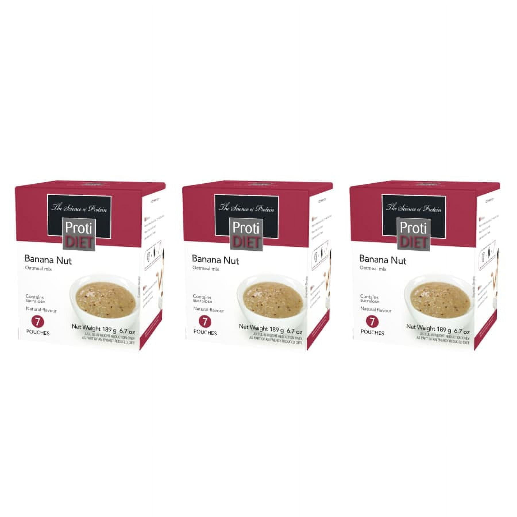 Proti Diet 15g Hot Protein Breakfast - Banana Nut Oatmeal Size: 3-Pack ...