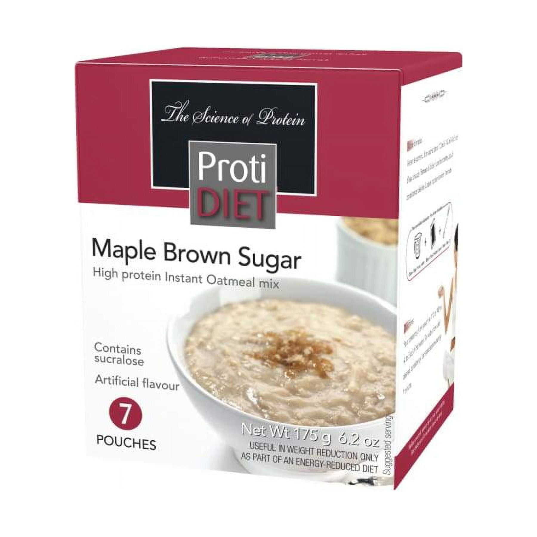 ProtiDiet, Hot Protein Breakfast, Maple Brown Sugar Oatmeal, 1-Pack ...