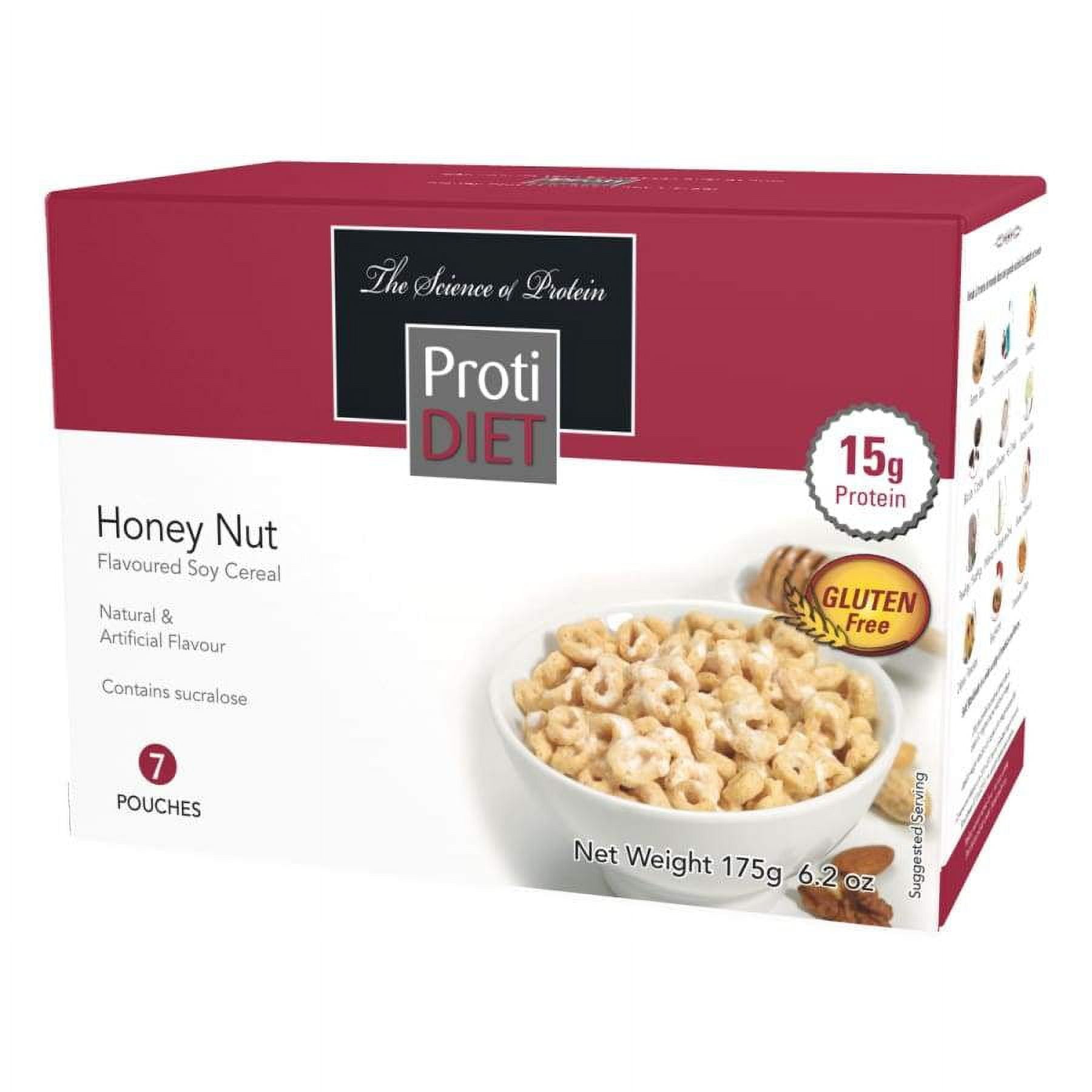 ProtiDIET Honey Nut Soy Cereal (7ct) - Walmart.com
