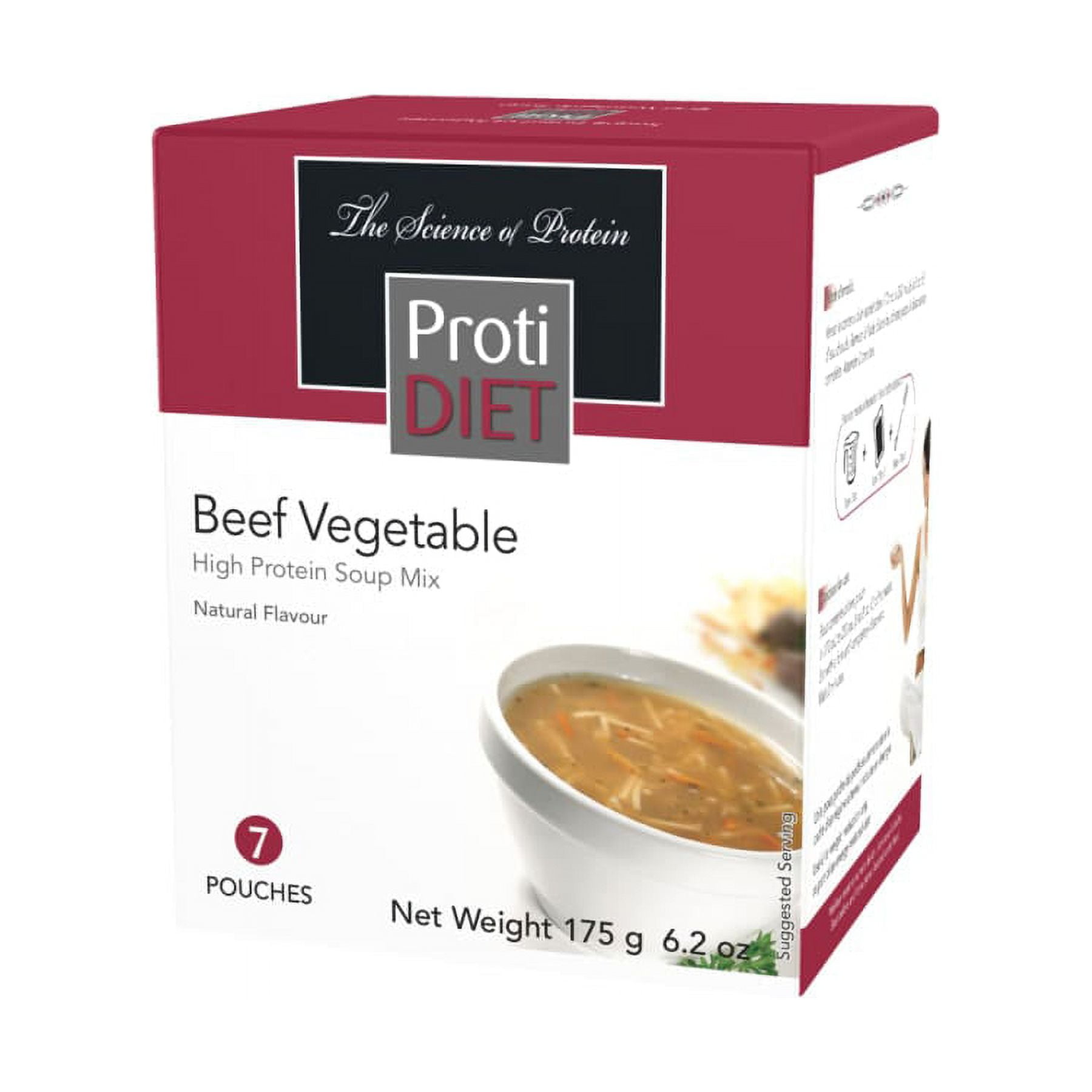 ProtiDIET Beef Vegetable Soup (7ct) - Walmart.com