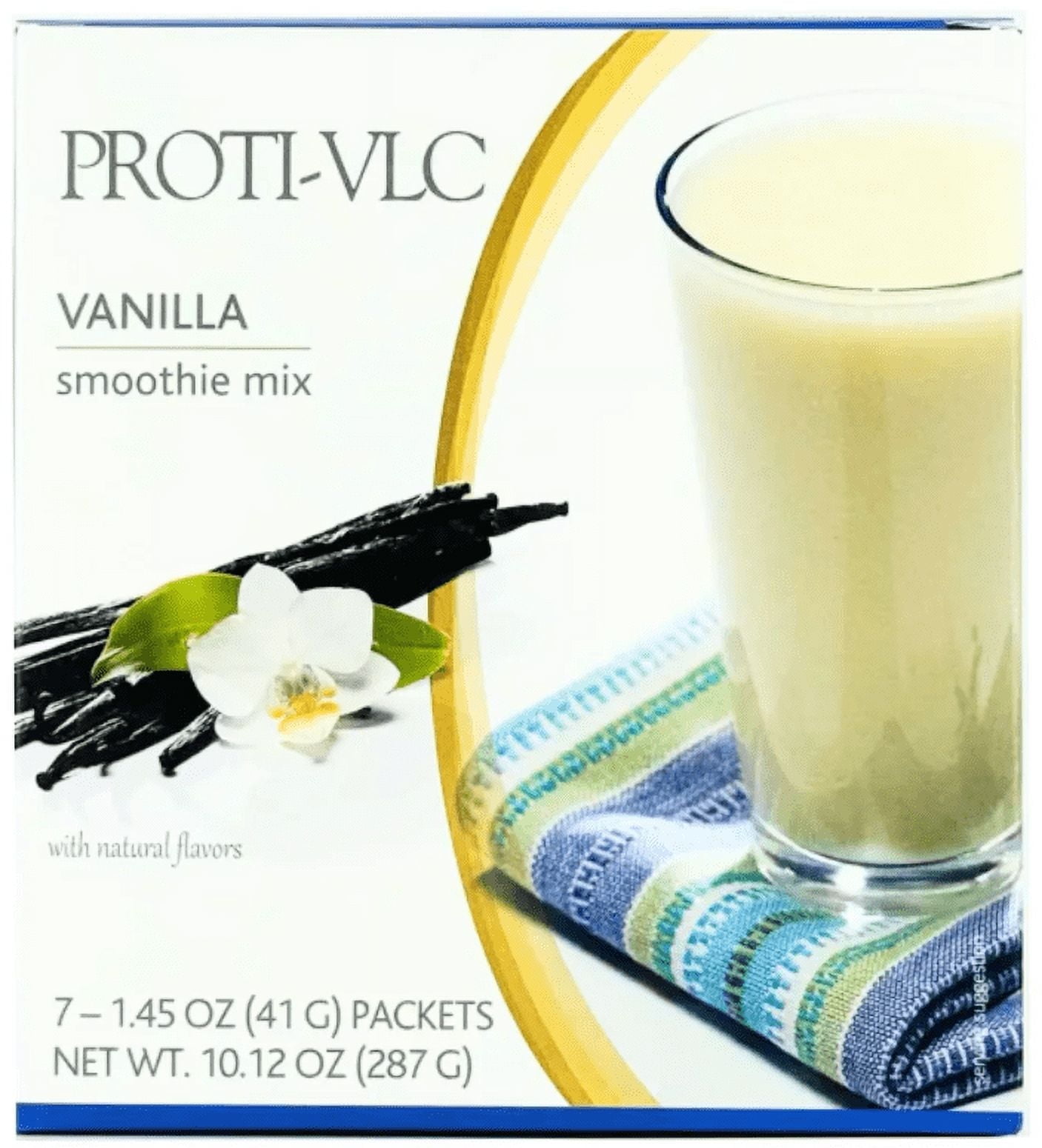 Proti Fit Vanilla Smoothie Flavor and Base all in one Mix (21 Grams of ...