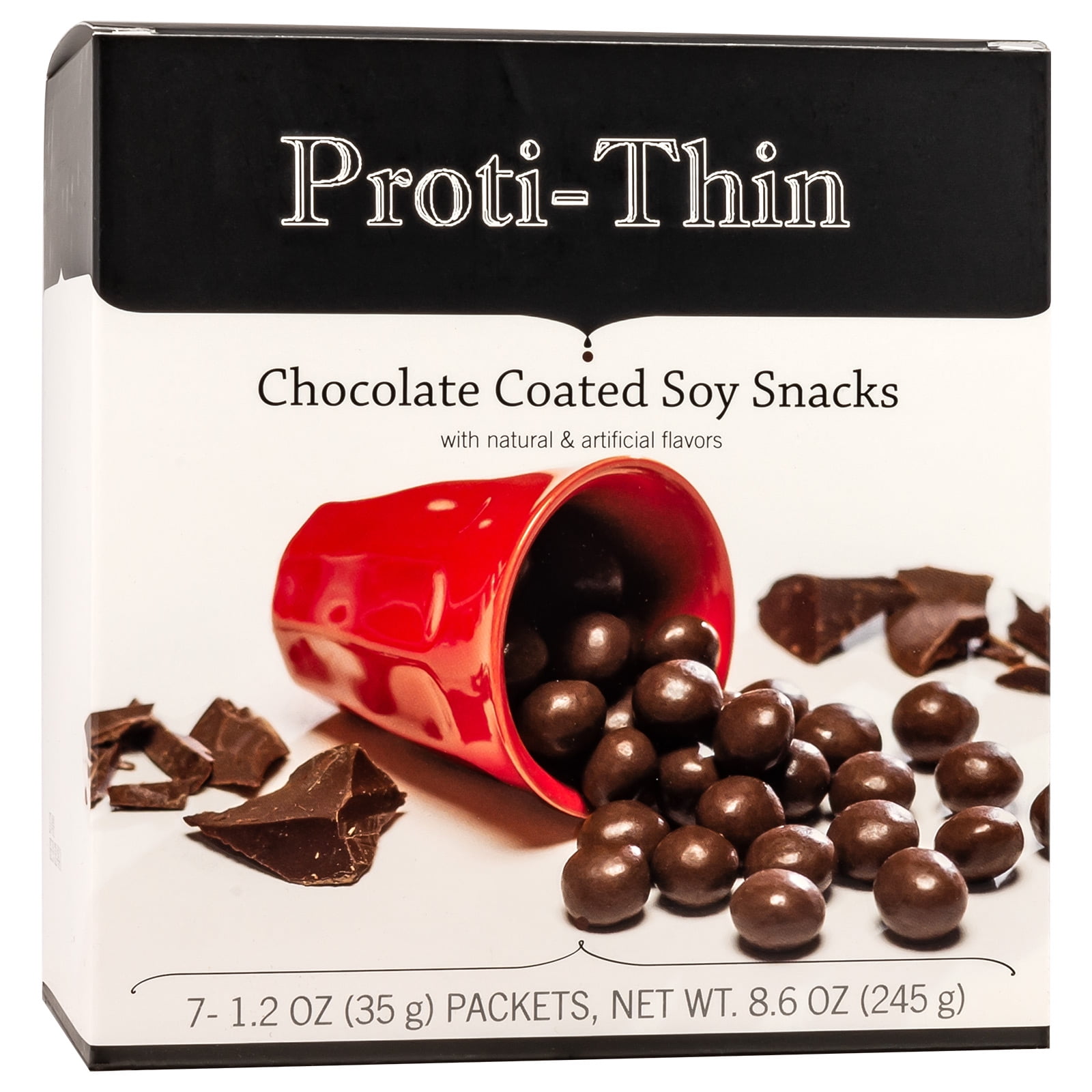 Proti-Thin Gluten Free Chocolate Coated High Protein Diet Soy Snacks ...
