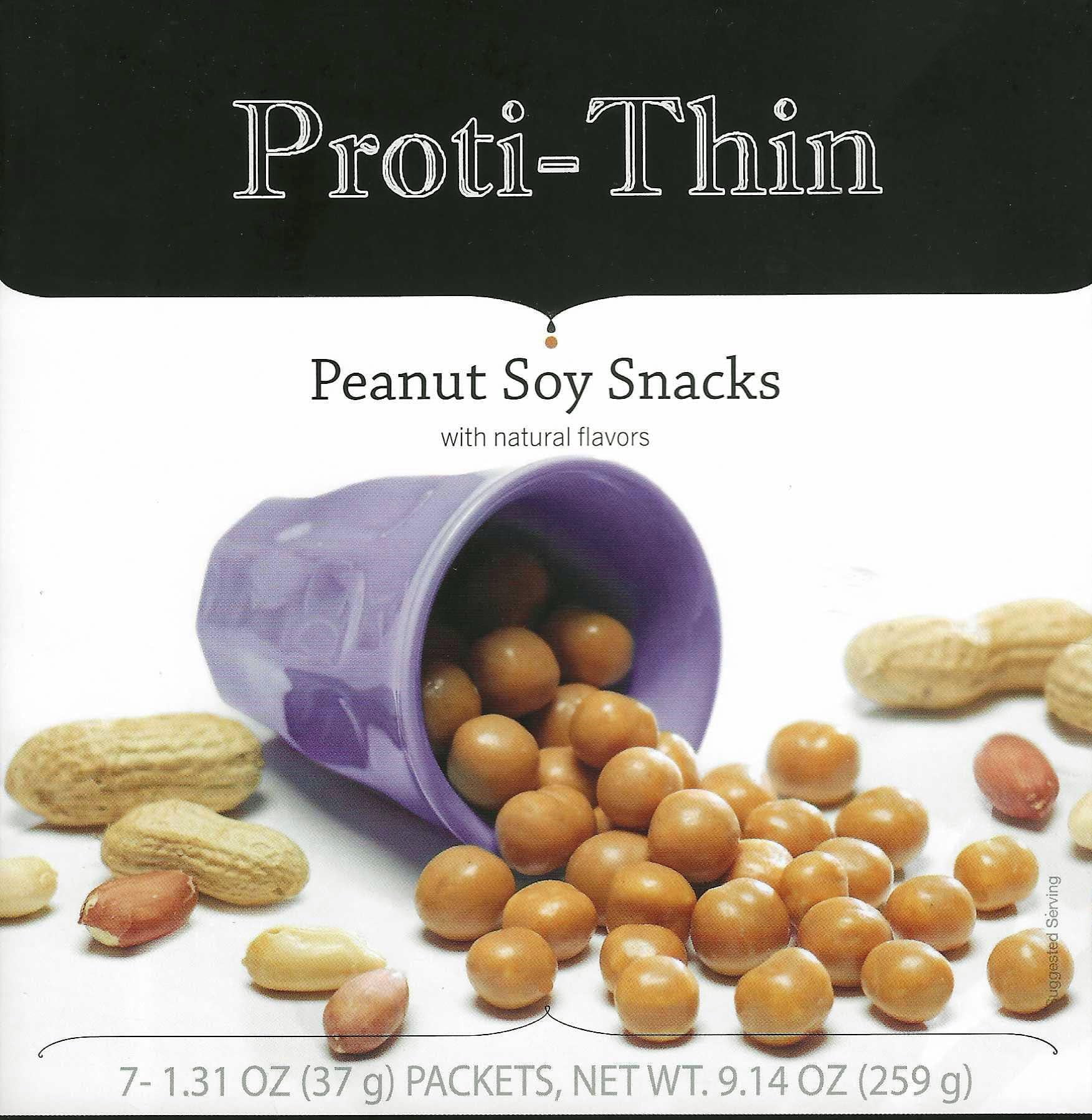 Proti-Thin Peanut Soy Snacks, DPF11 15g Protein, Low Calorie, Low Fat ...