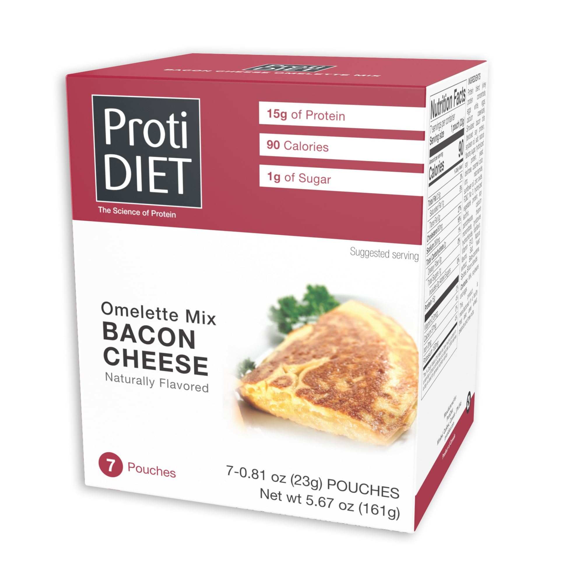 ProtiDIET Bacon Cheese Omelette TSF6 Mix - Low-Sugar, No Trans Fat ...