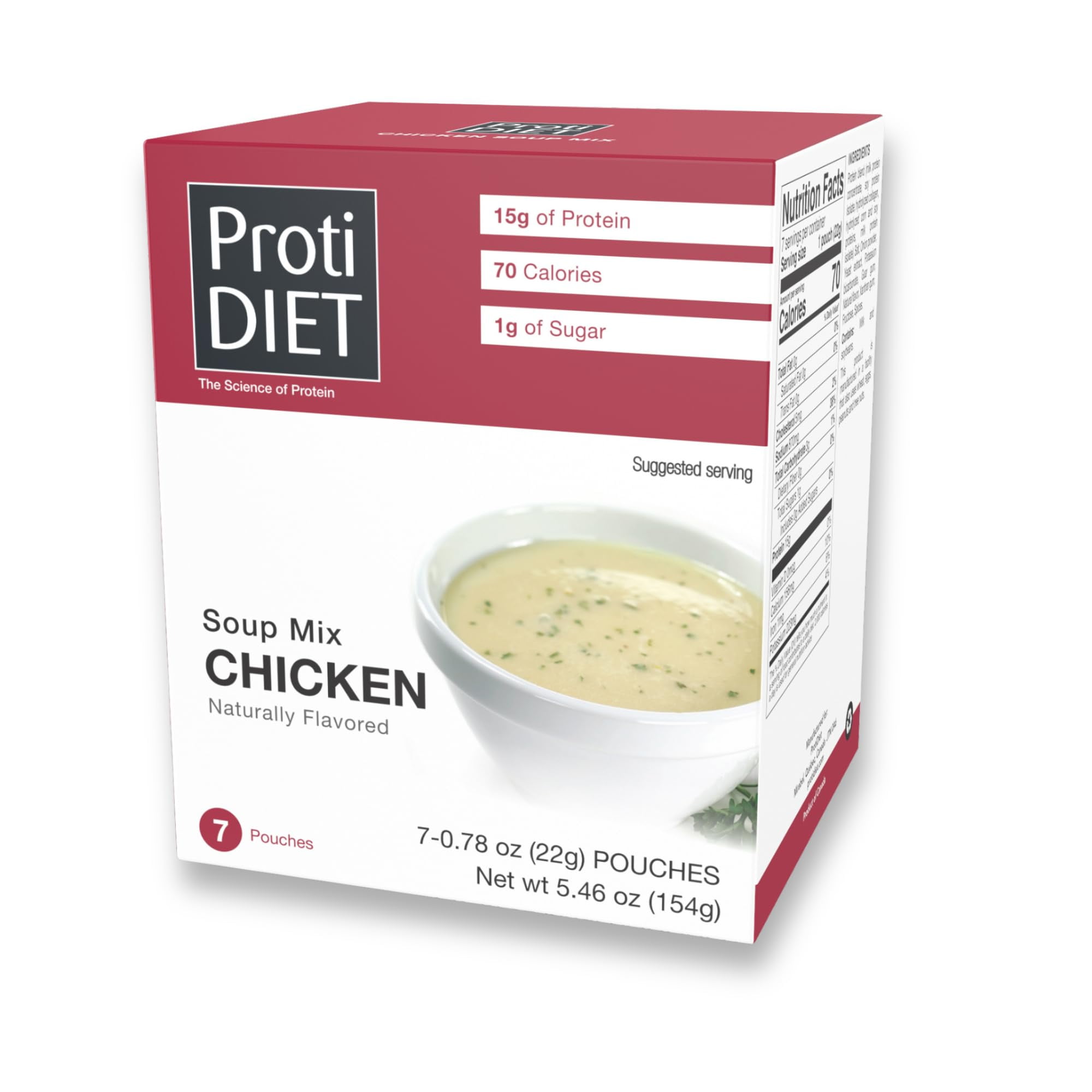 ProtiDIET High Protein Chicken MMF7 Soup Mix - Low Sugar, No Fat, Quick ...