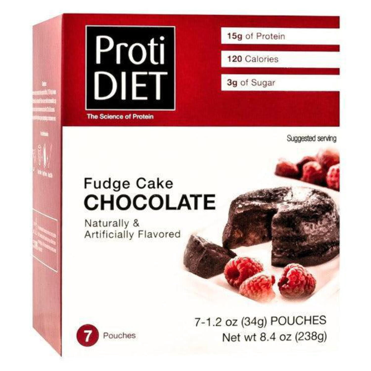 ProtiDiet - Chocolate Flavor Fudge Cake - 7/Box - Walmart.com