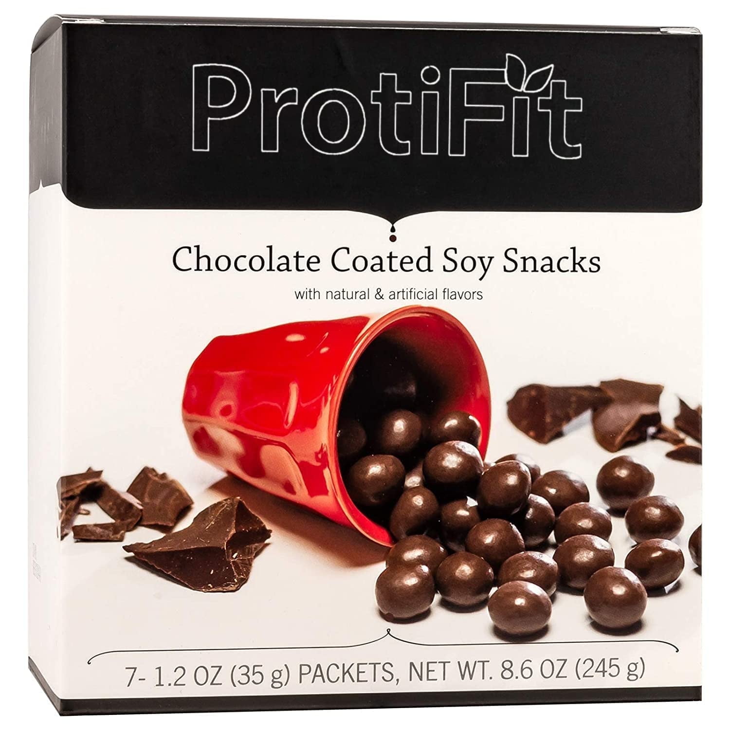Proti Fit Chocolate Coated Soy Puffs, 15g Protein, Keto Friendly, 7 ct ...