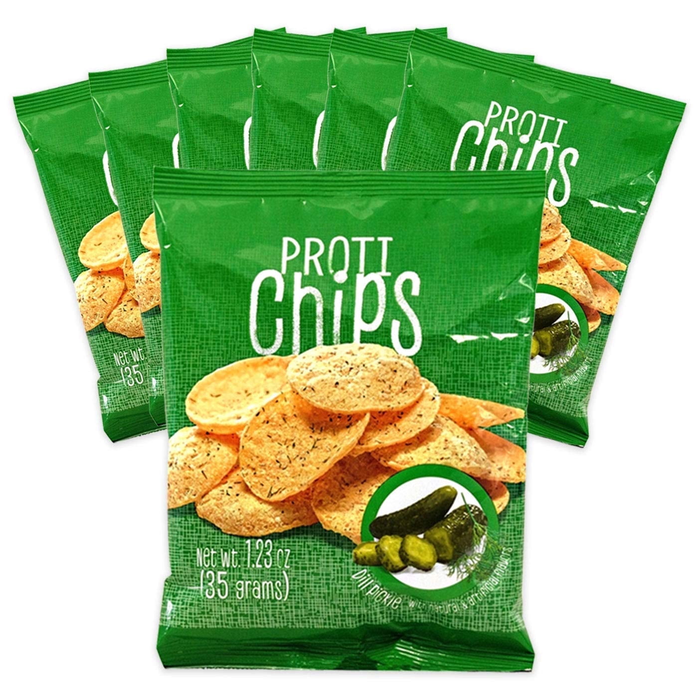 Proti Fit Dill Pickle Crispy Snack Chips, 7 Bags - Walmart.com