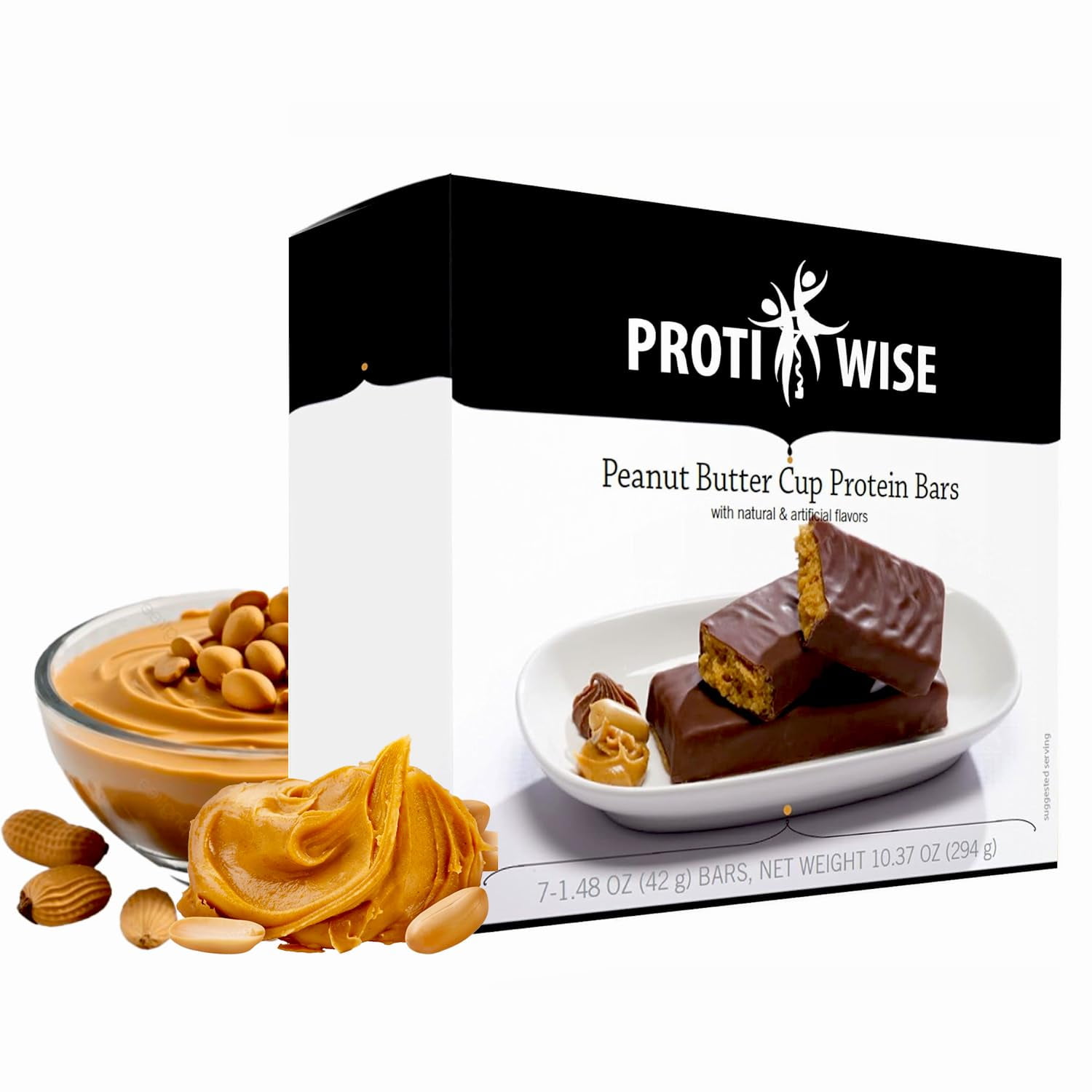 Protiwise High Protein Nutrition Bar | BSL1 Peanut Butter Cup | 15g Protein Bar | Meal ...
