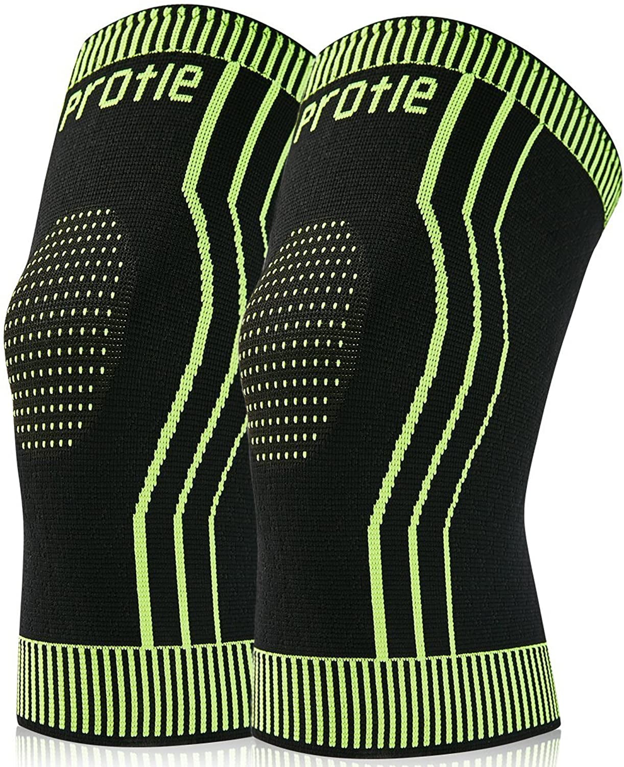 Protle Knee Compression Brace Sleeve Support for Gym Workout, Jogging ...