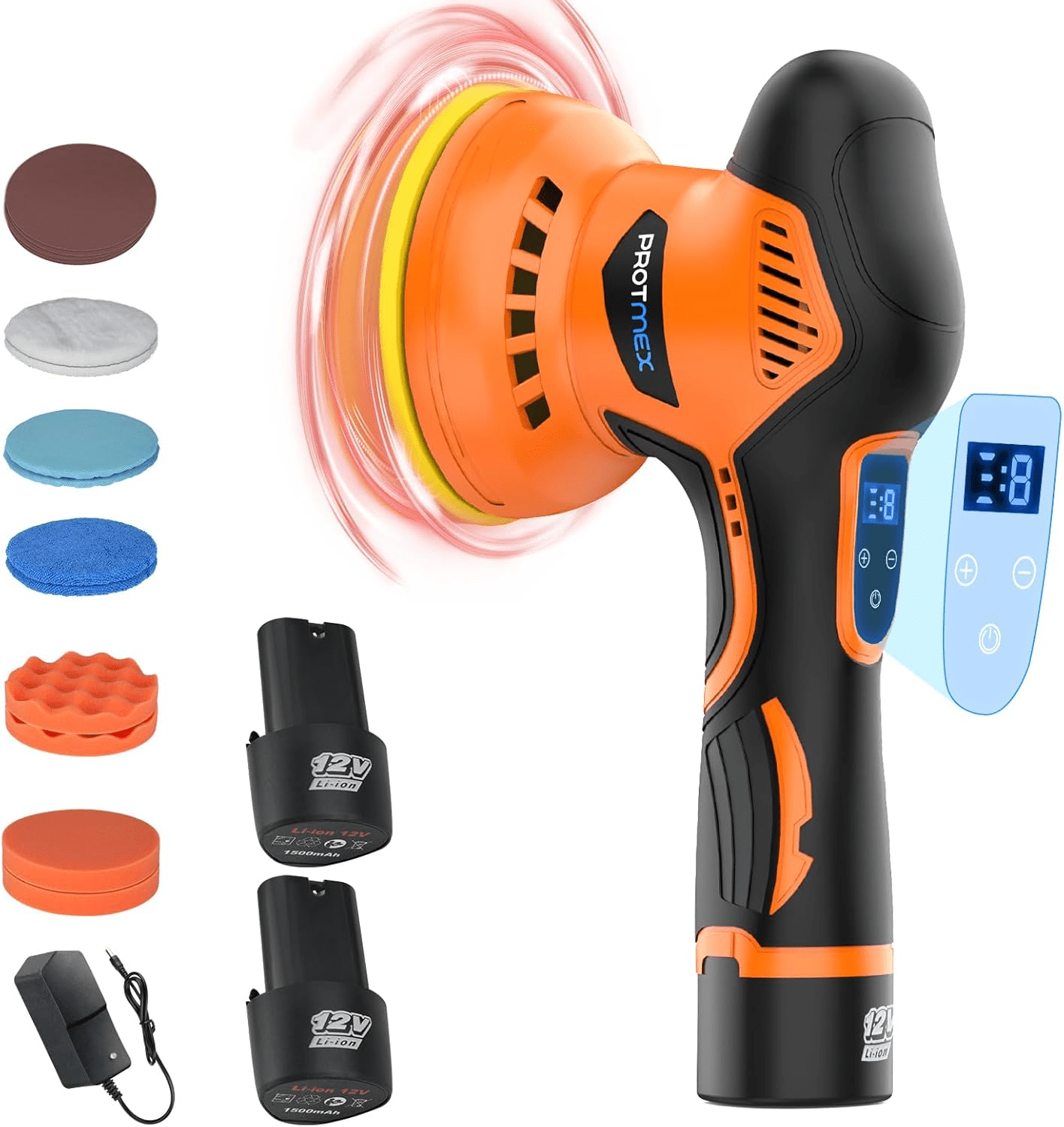 Protmex Cordless 21V 3500 RPM 3-Speed Power Tool Polishers - Walmart.com