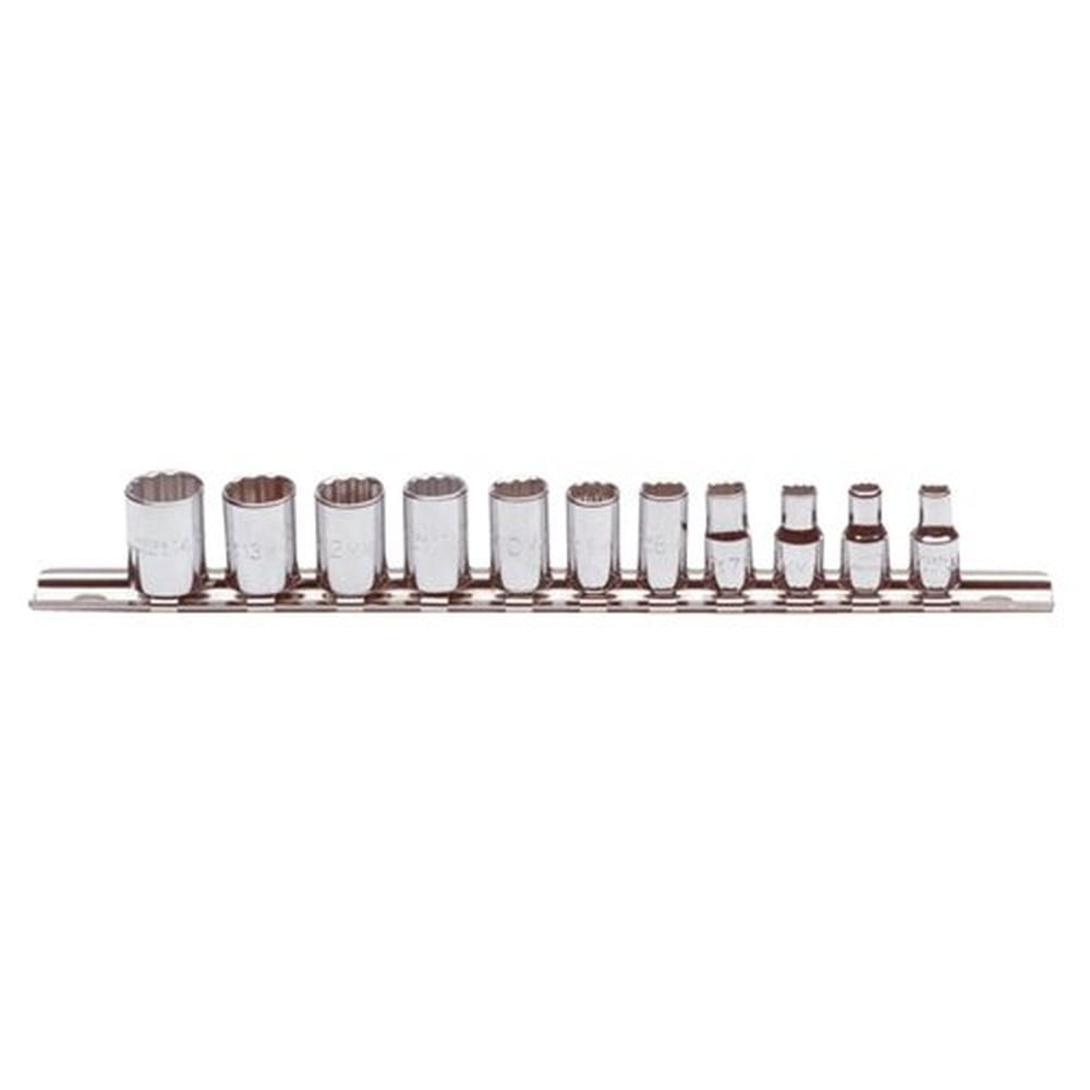 Proto Torqueplus 11 Piece Metric Socket Sets, 1/4", 12 Point, SET (577 ...